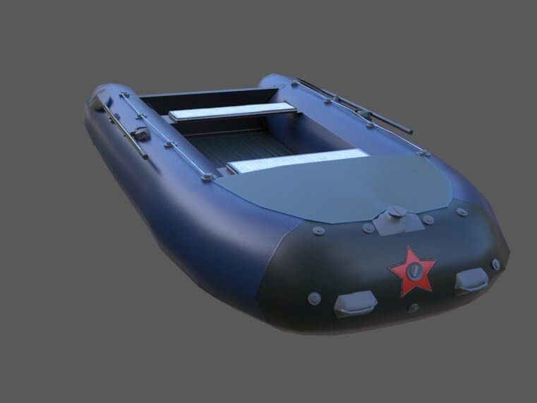 Russian Inflatable Boat Rocket 360 - 3D Model by FedorGoglikov