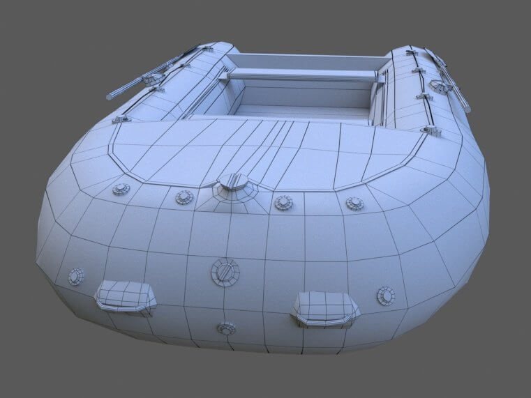 Russian Inflatable Boat Rocket 360 - 3D Model by FedorGoglikov