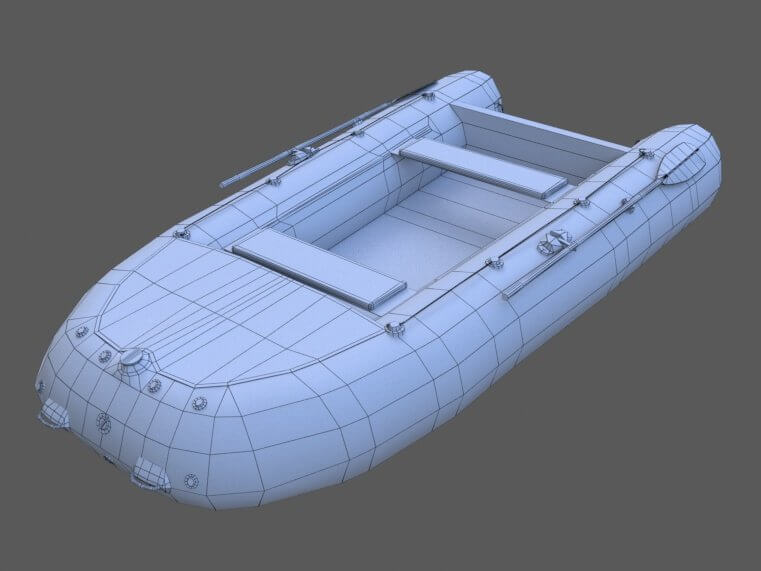 Russian Inflatable Boat Rocket 360 - 3D Model by FedorGoglikov