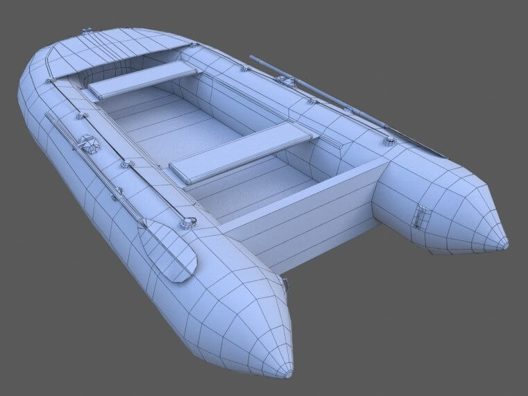 Russian Inflatable Boat Rocket 360 - 3D Model by FedorGoglikov