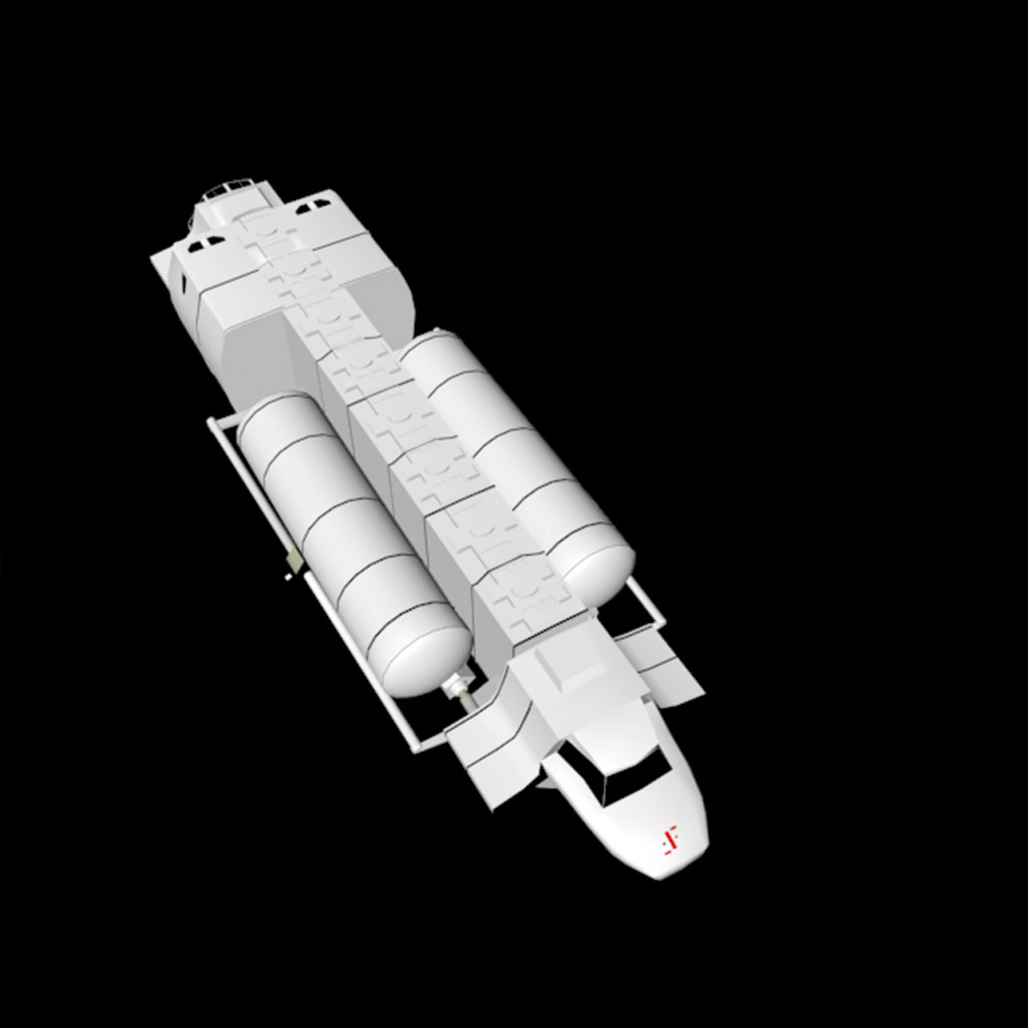Visitor Sky Fighter Tanker - V Ver3 3D Model by FedorGoglikov