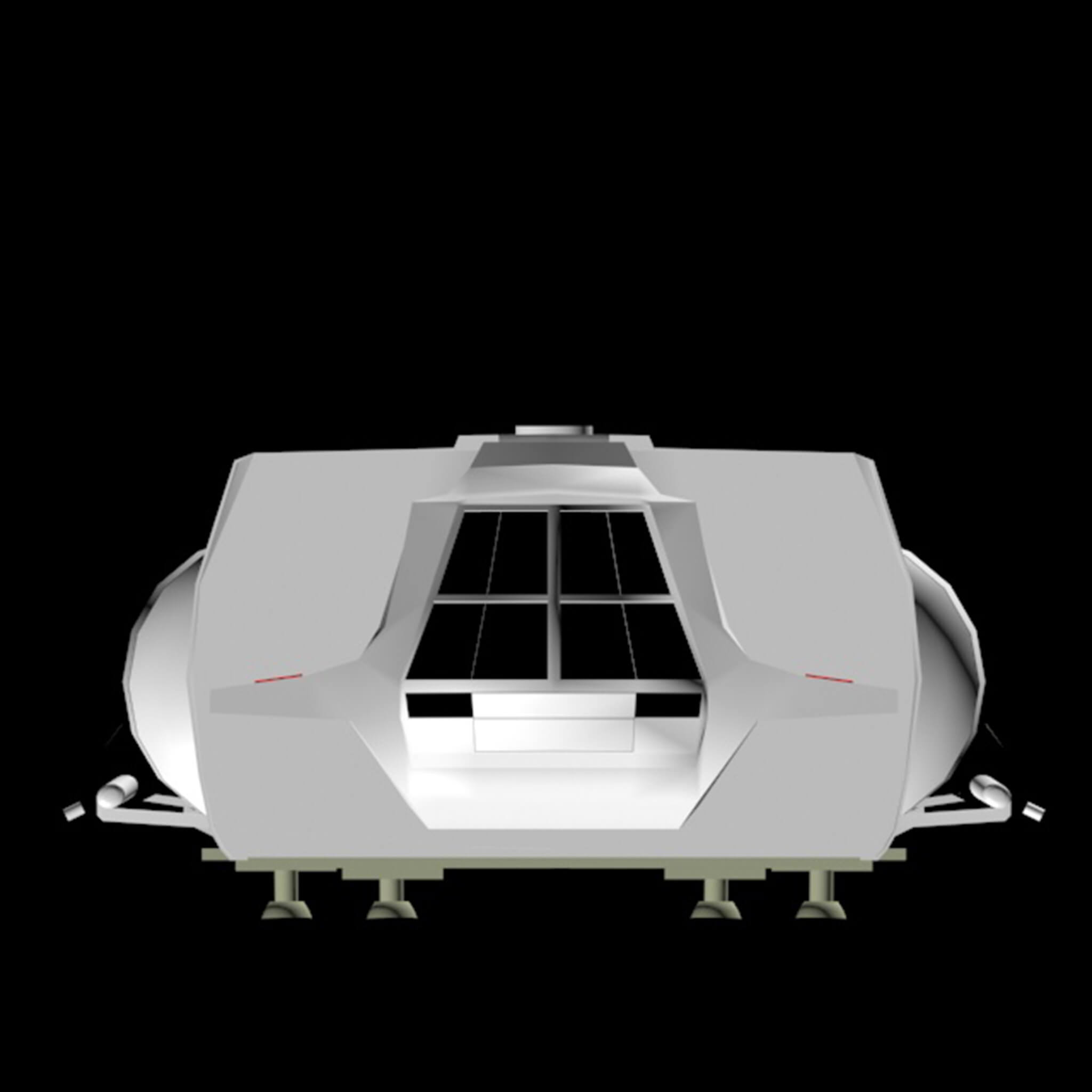Visitor Sky Fighter Tanker - V Ver3 3D Model by FedorGoglikov