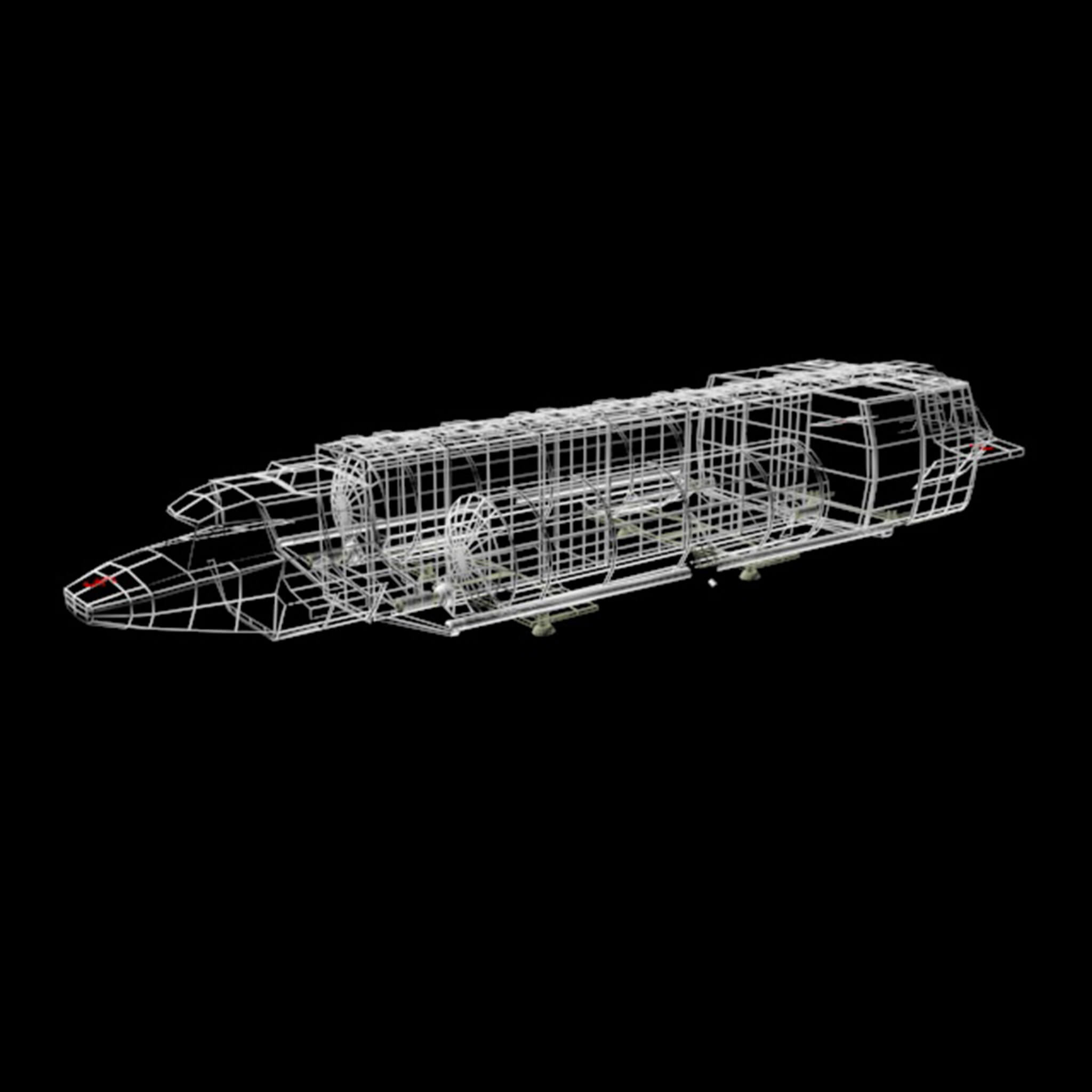 Visitor Sky Fighter Tanker - V Ver3 3D Model by FedorGoglikov