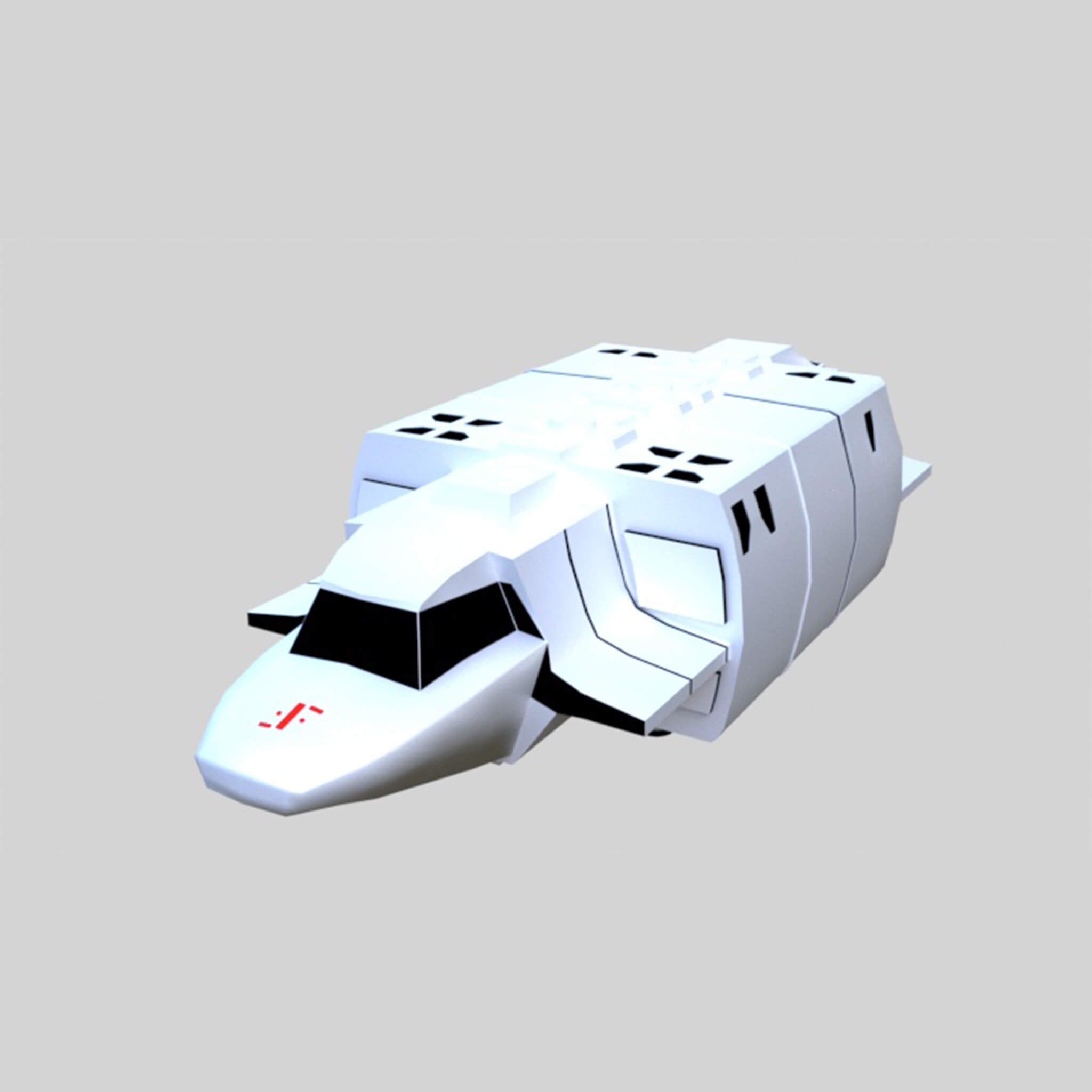 Visitor Sky Fighter Transport V2 - 3D Model by FedorGoglikov