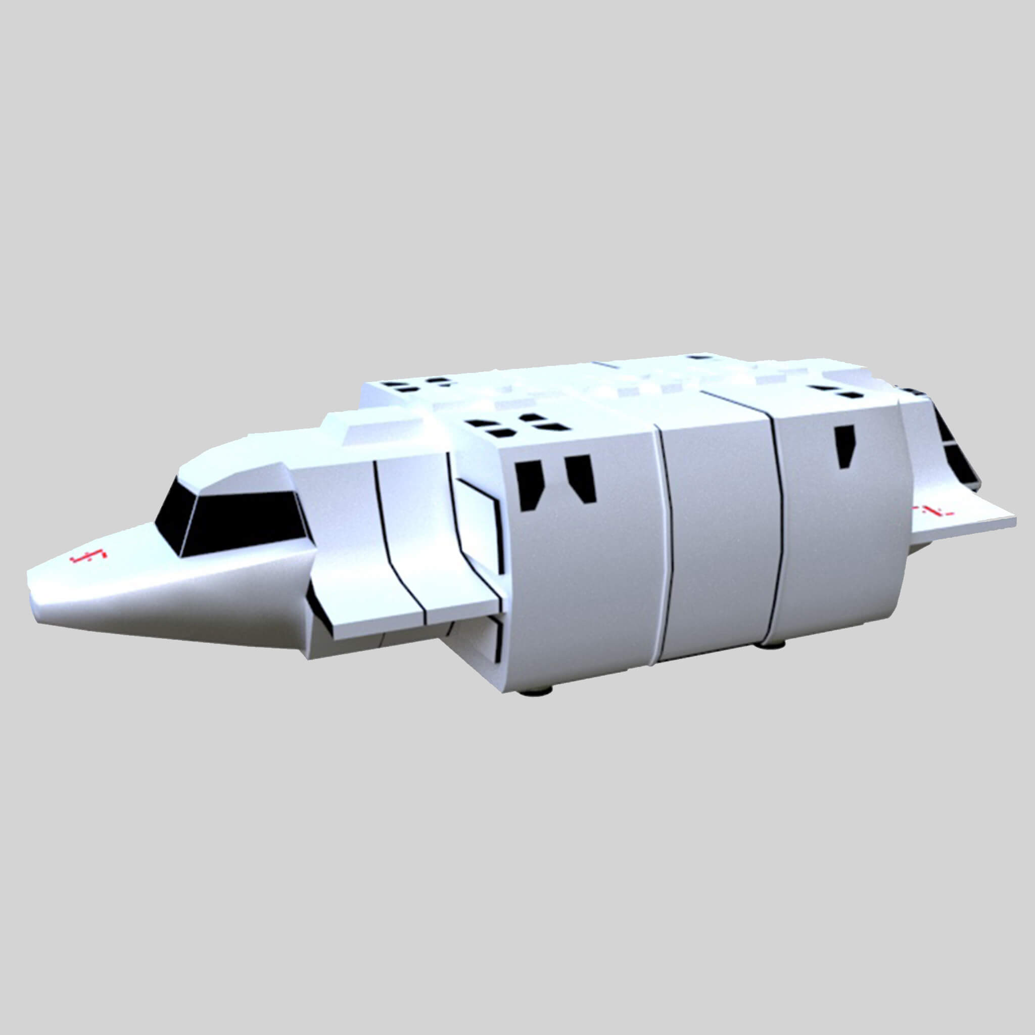 Visitor Sky Fighter Transport V2 - 3D Model by FedorGoglikov