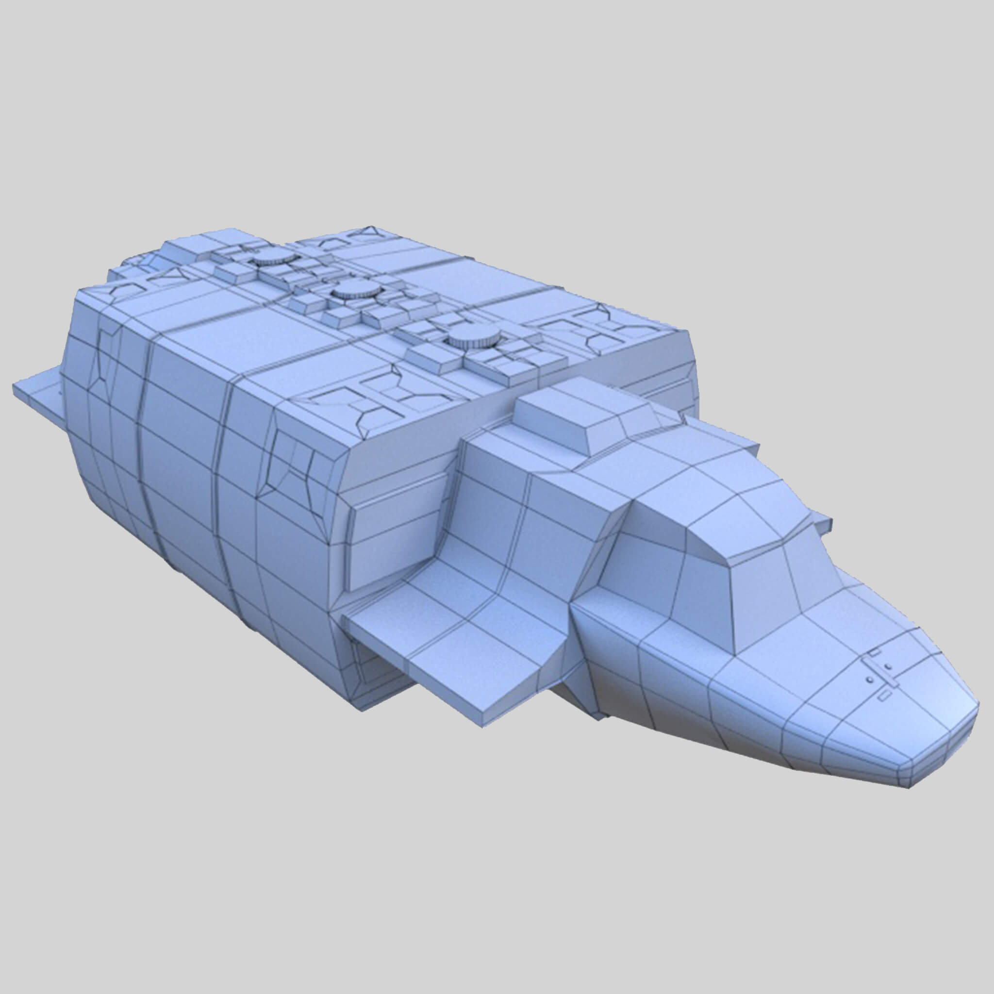 Visitor Sky Fighter Transport V2 - 3D Model by FedorGoglikov