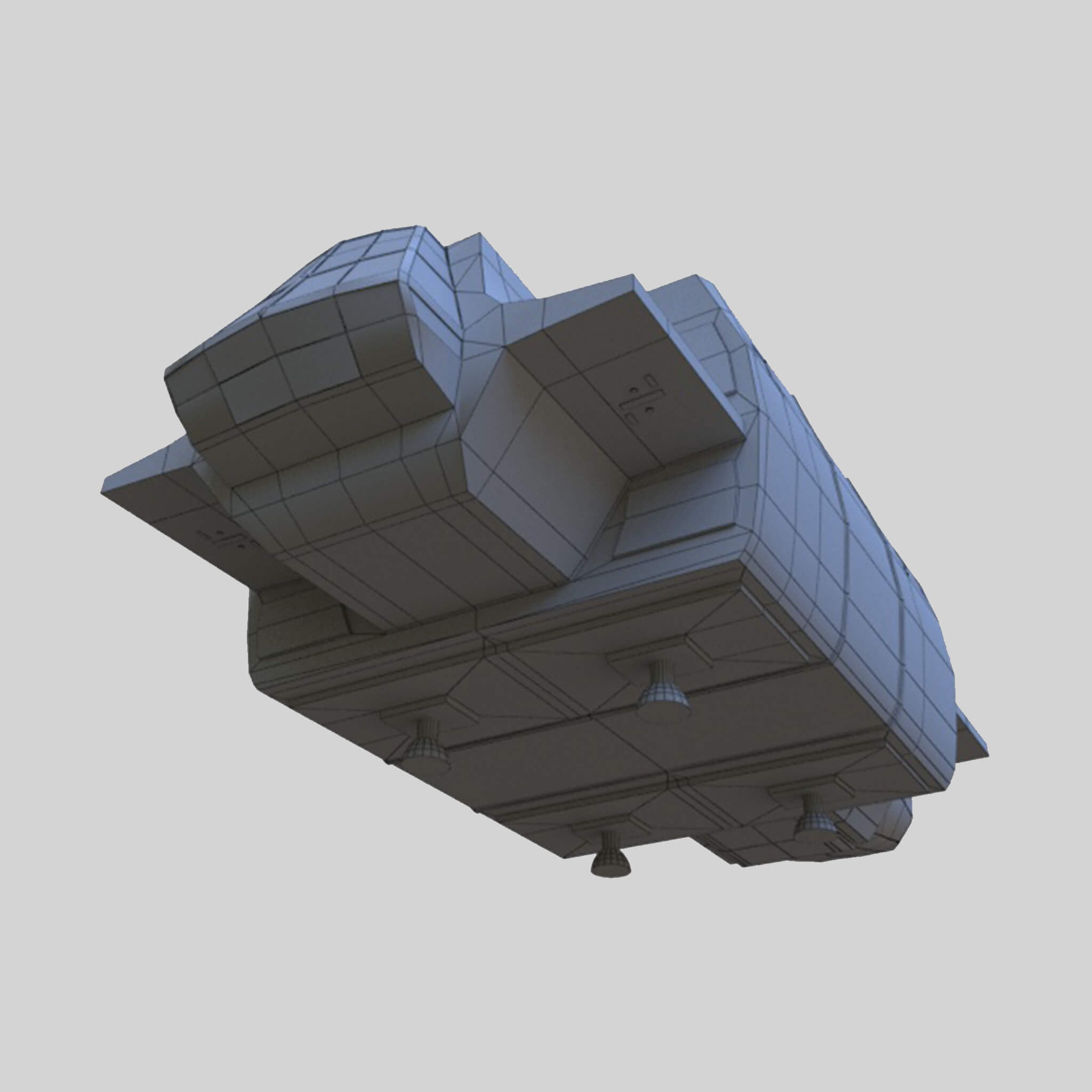 Visitor Sky Fighter Transport V2 - 3D Model by FedorGoglikov