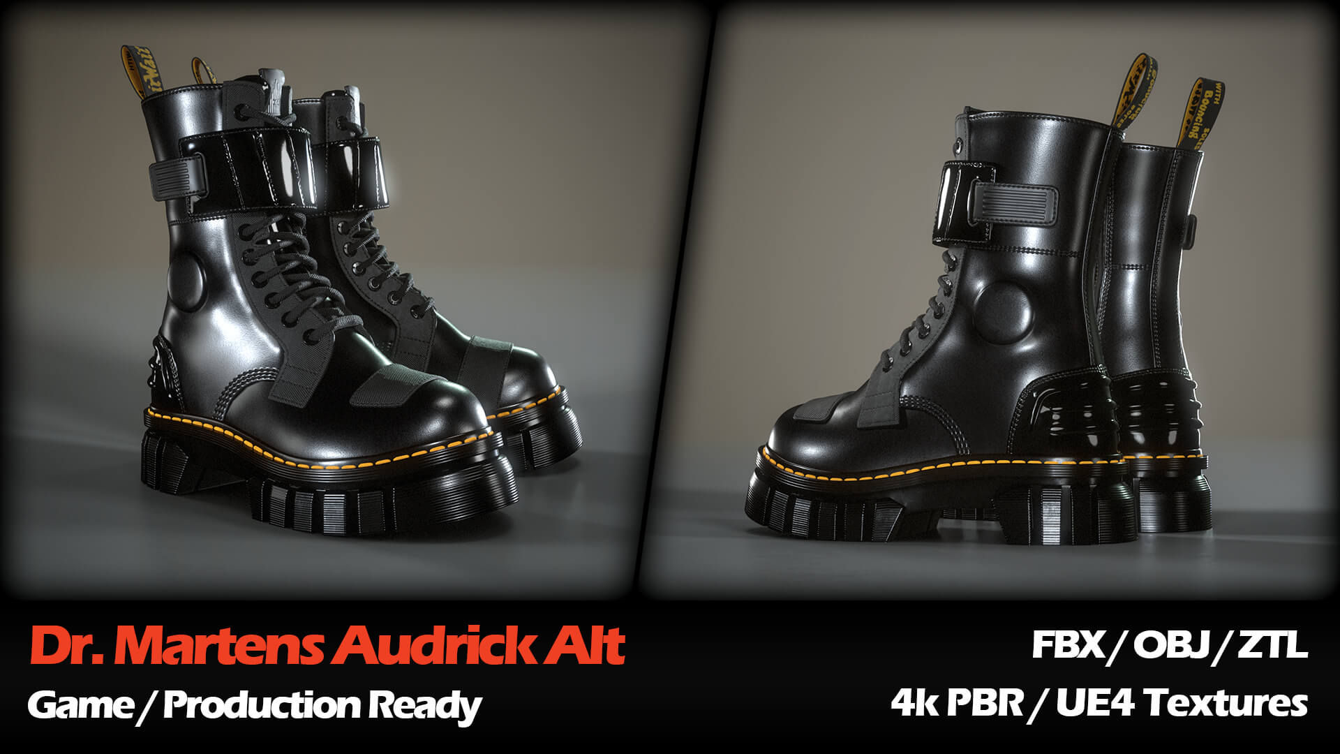 Dr. Martens Audrick Altrernative - 3D Model by Feds452