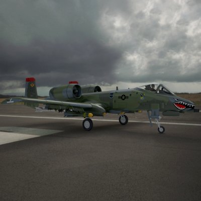 Aircraft A-10 3D Model by ferhatkose19