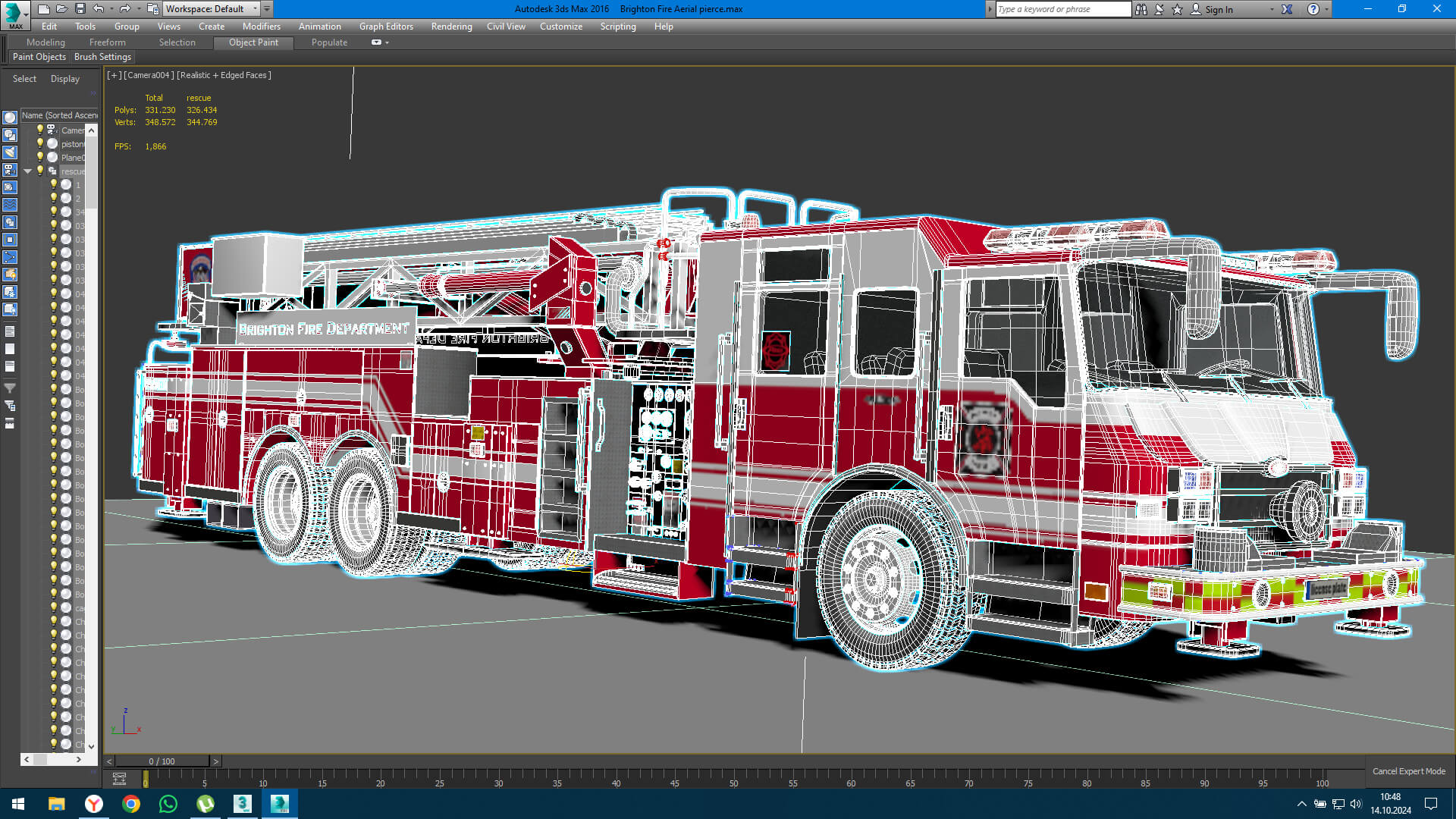 Brighton Fire Aerial Pierce 1 - 3D Model by ferhatkose19