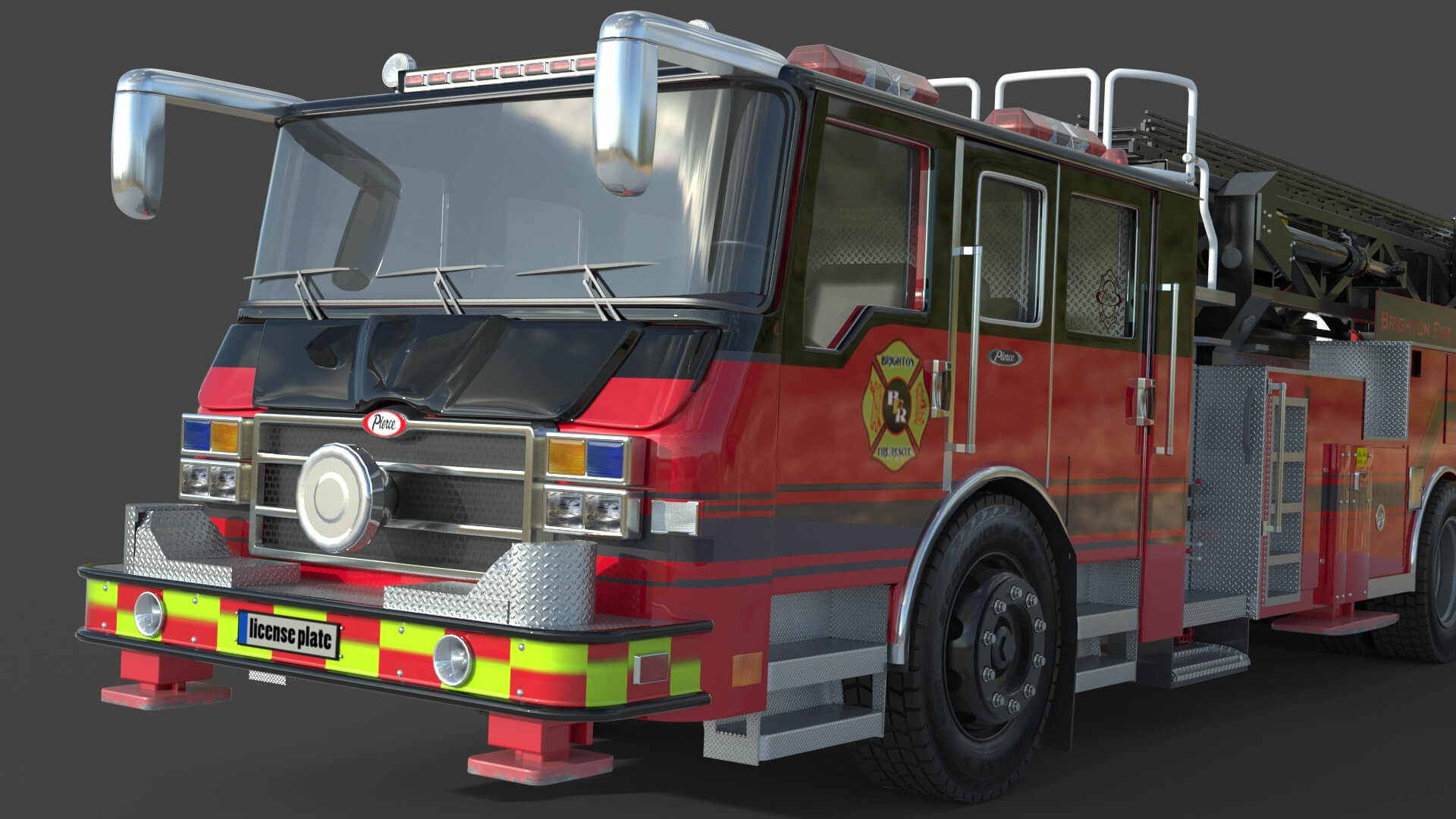 Brighton Fire Aerial Pierce - 3D Model by ferhatkose19