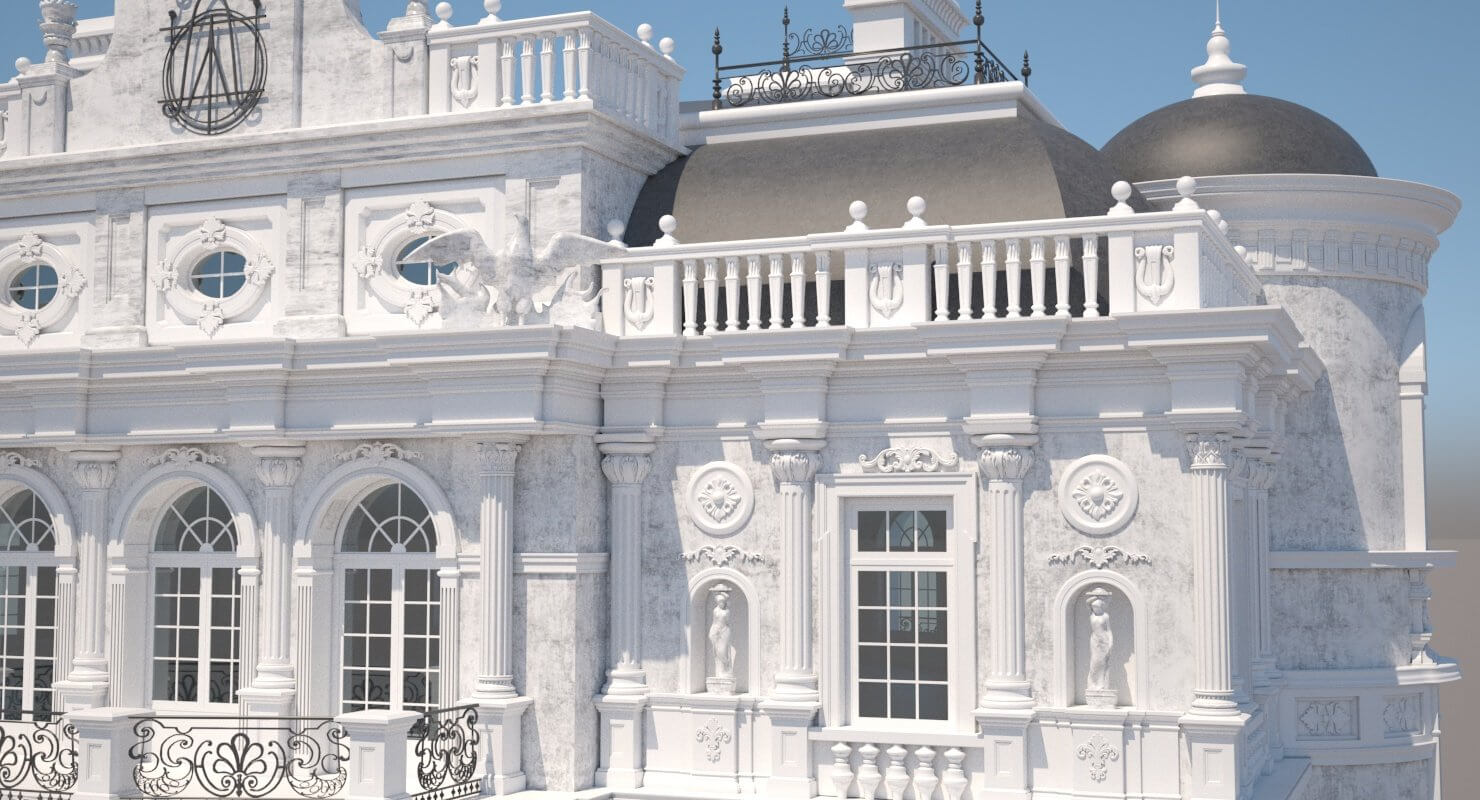 Castle mansion - 3D Model by ferhatkose19