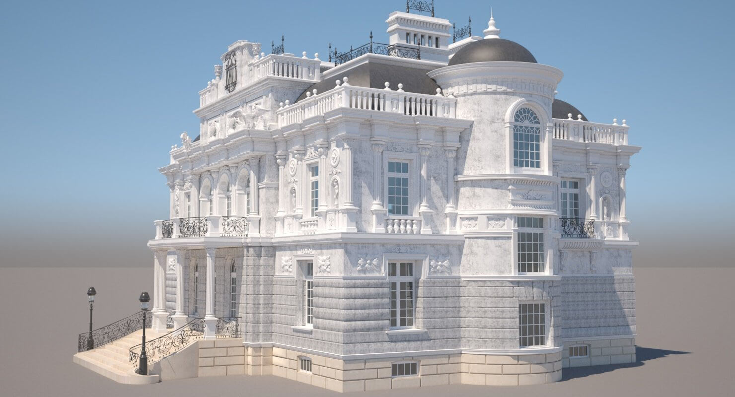 Castle mansion - 3D Model by ferhatkose19