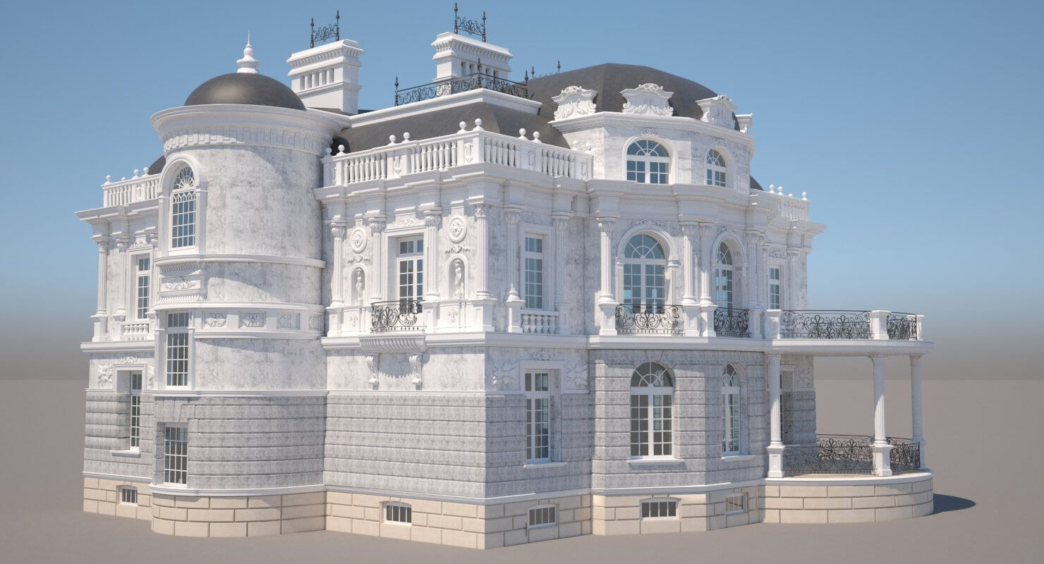 Castle mansion - 3D Model by ferhatkose19