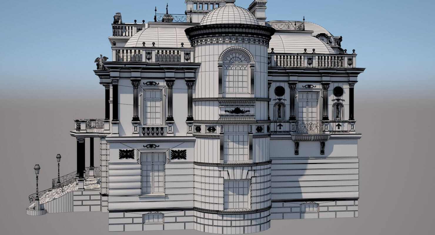 Castle mansion - 3D Model by ferhatkose19