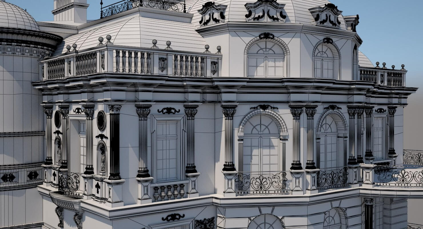 Castle mansion - 3D Model by ferhatkose19