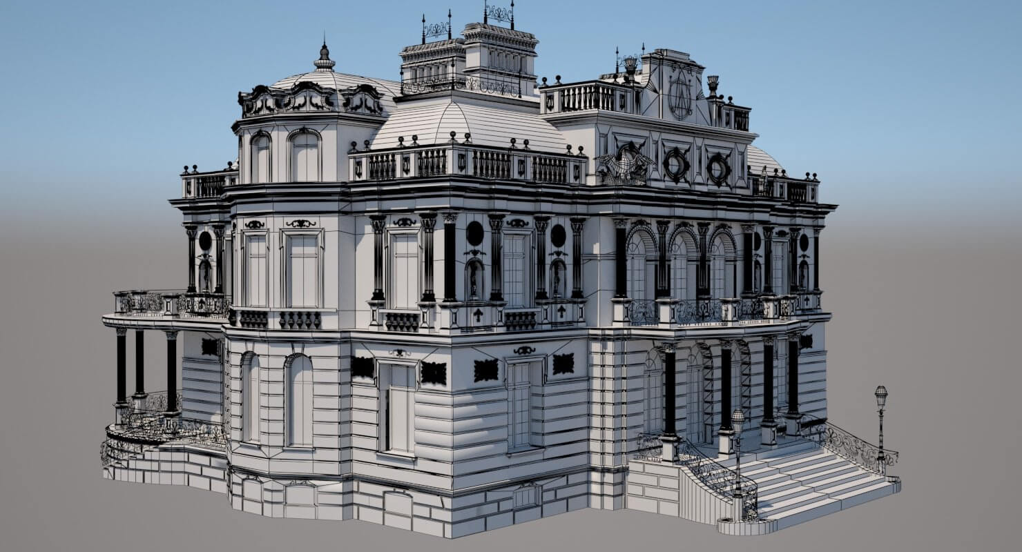 Castle mansion - 3D Model by ferhatkose19