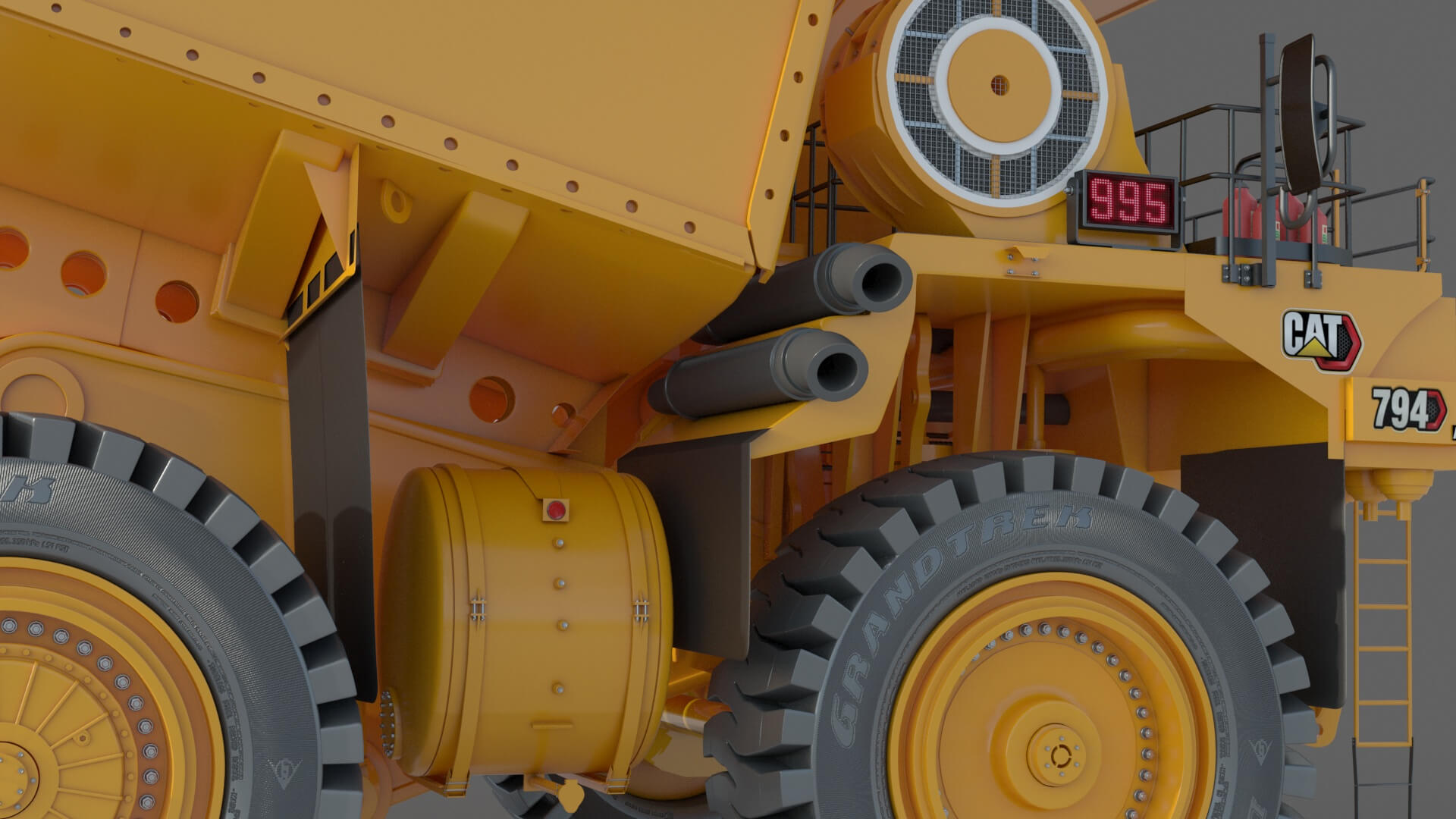 Caterpillar Cat 794 AC Mining Truck - 3D Model by ferhatkose19