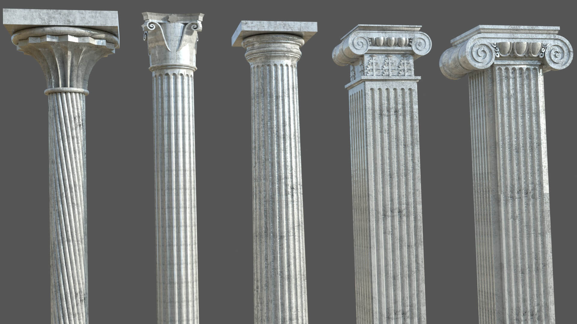 Column Collection 1 - 3D Model by ferhatkose19