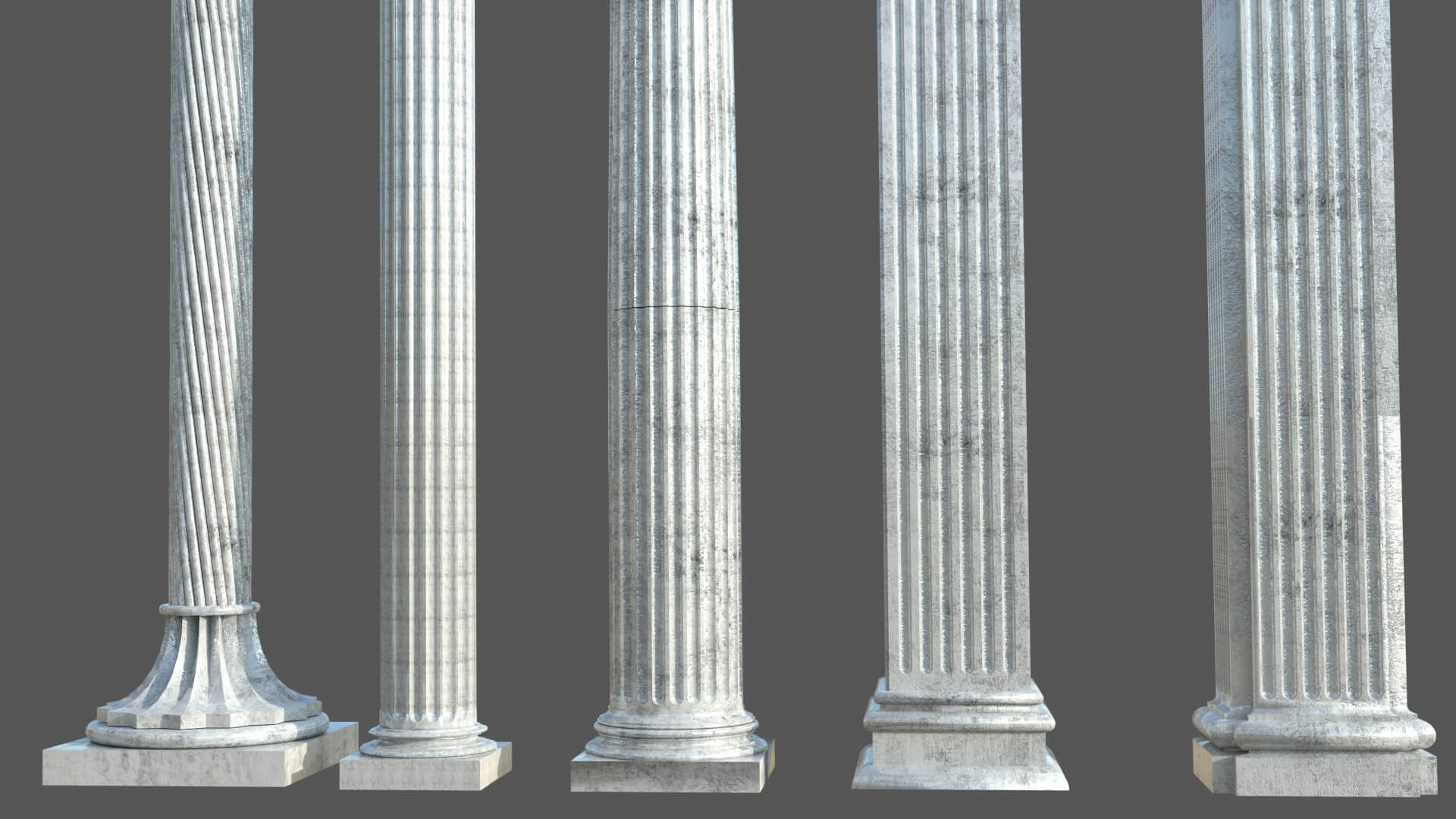 Column Collection 1 - 3D Model by ferhatkose19