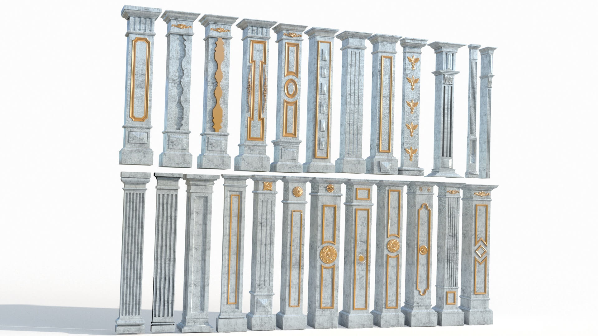 Column Collection - 3D Model by ferhatkose19