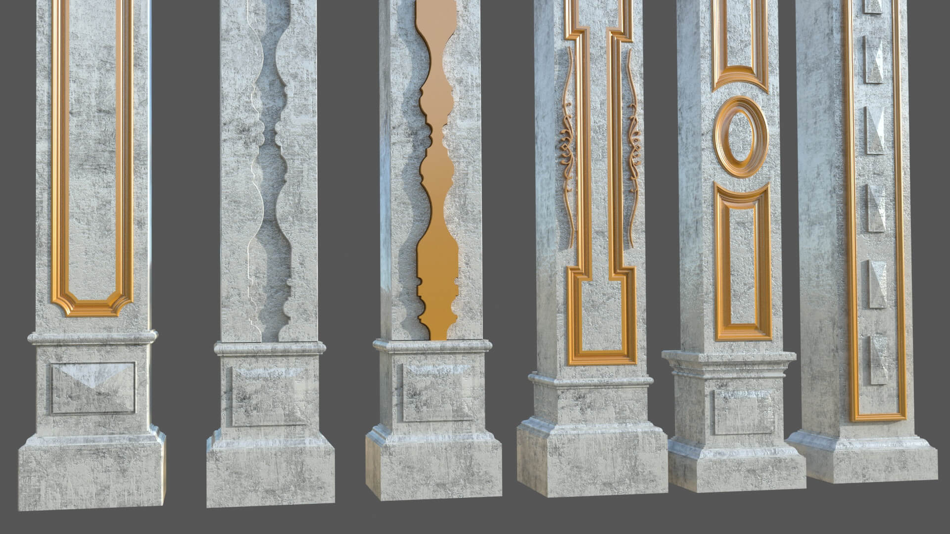 Column Collection - 3D Model by ferhatkose19