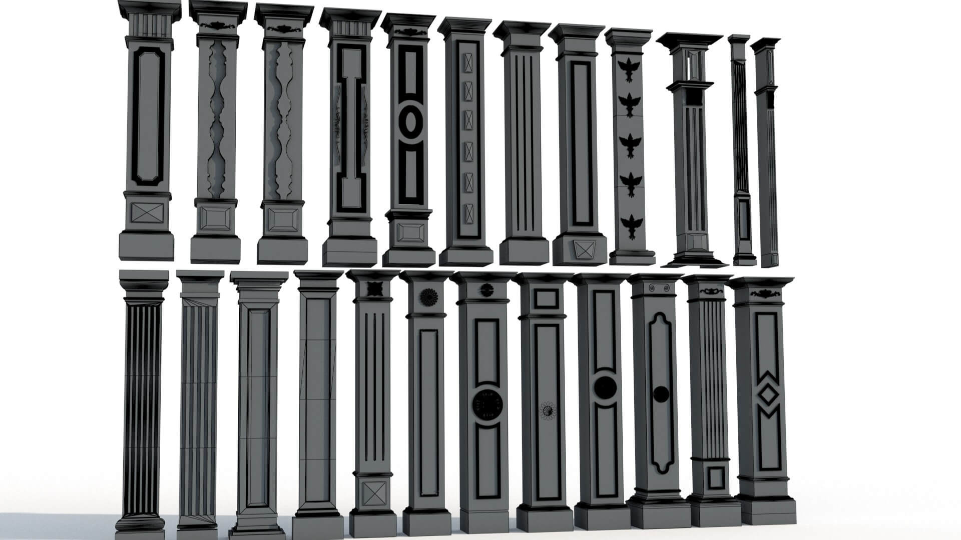 Column Collection - 3D Model by ferhatkose19