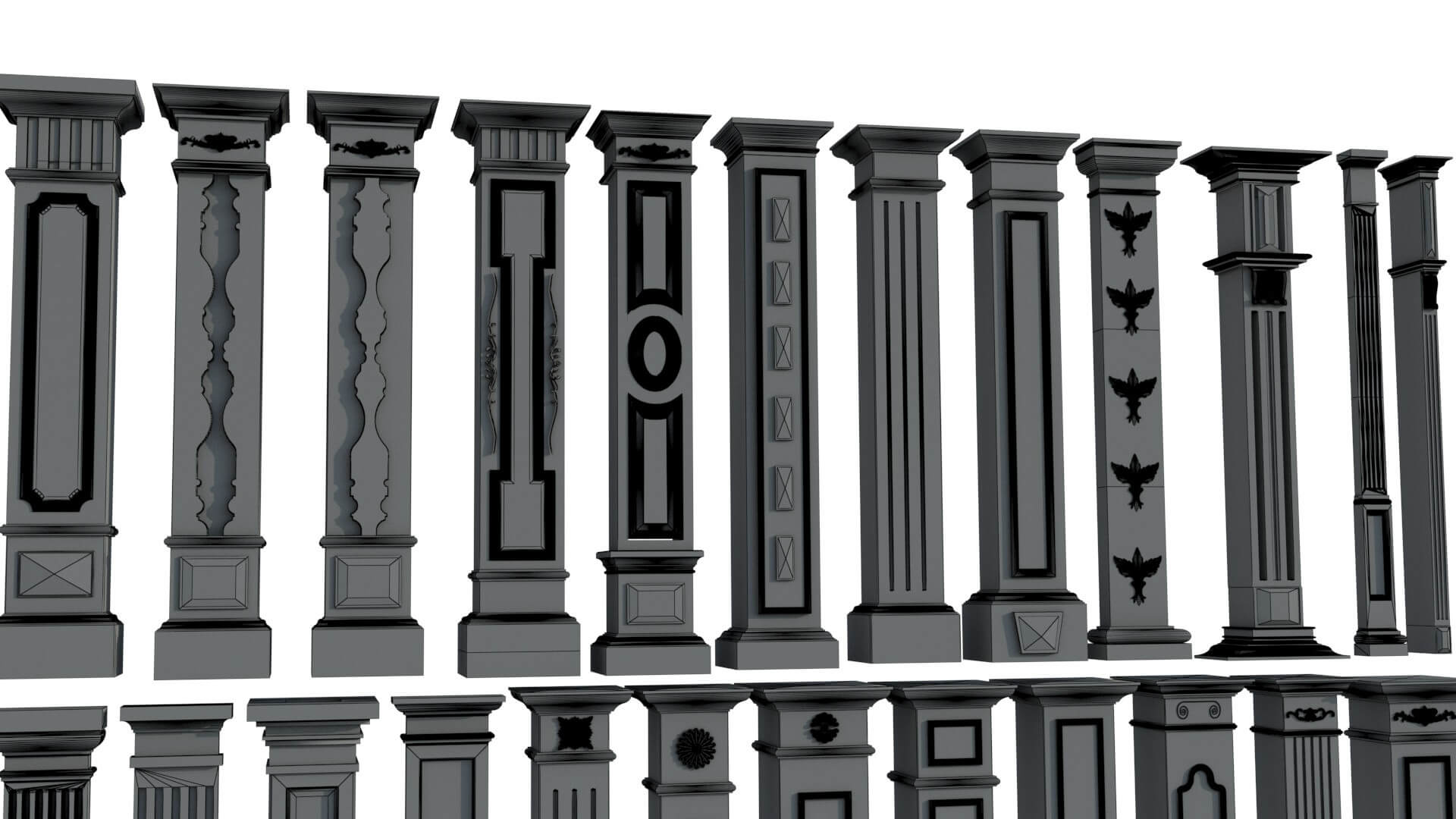 Column Collection - 3D Model by ferhatkose19