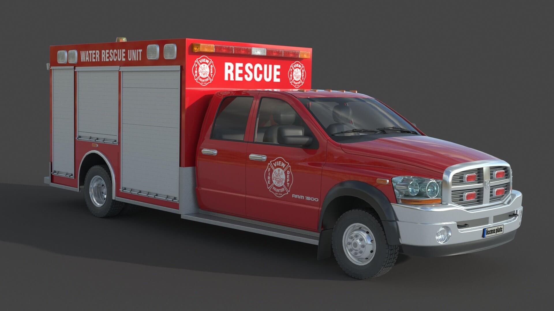 Dodge Ram Fire - 3D Model by ferhatkose19