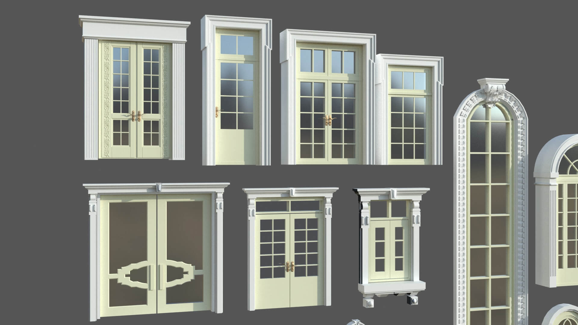 Doors and Windows Set - 3D Model by ferhatkose19