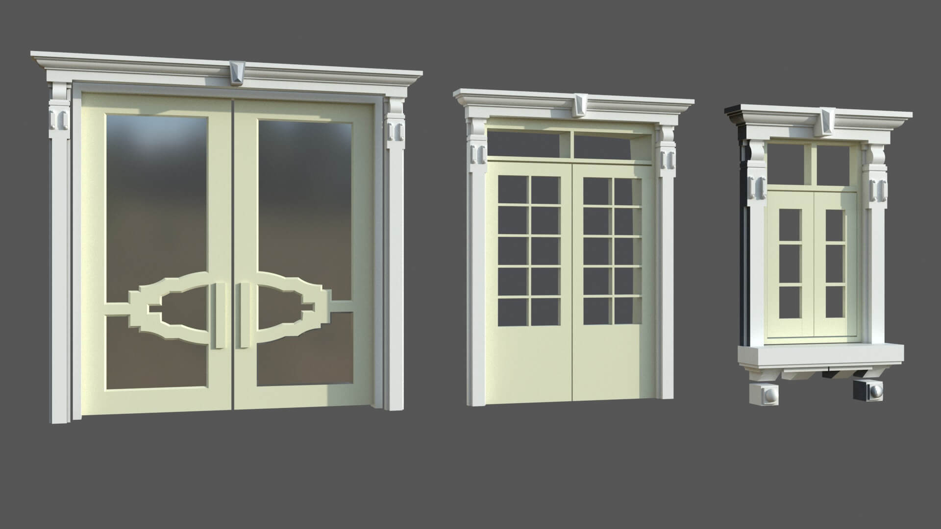 Doors and Windows Set - 3D Model by ferhatkose19