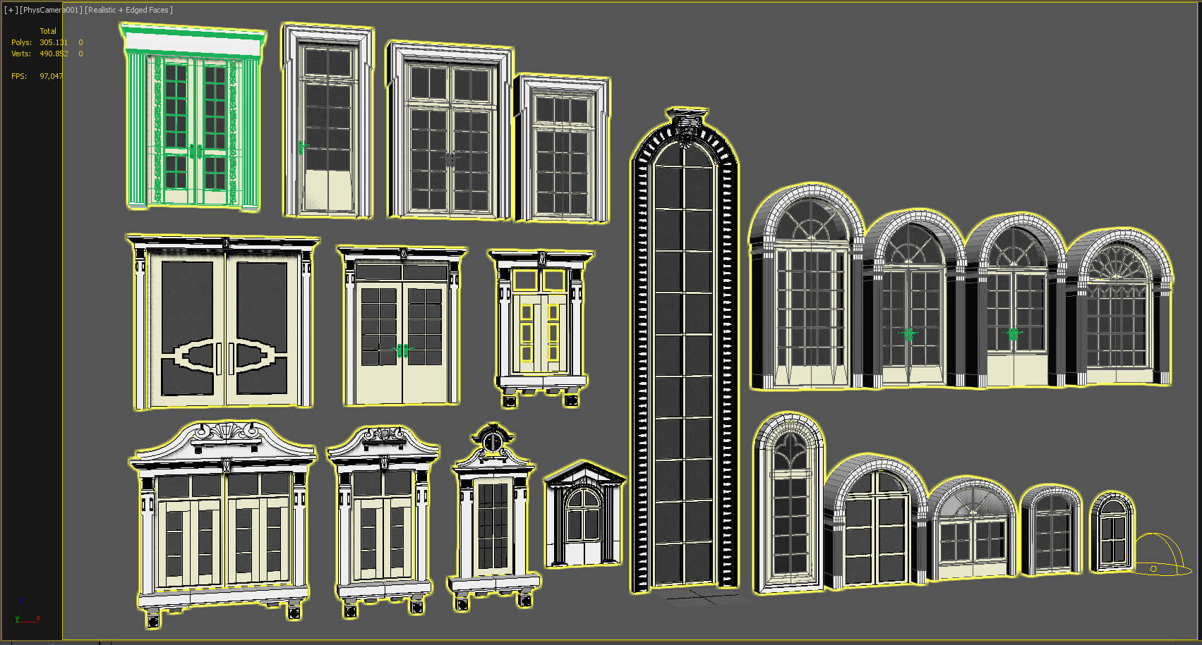 Doors and Windows Set - 3D Model by ferhatkose19