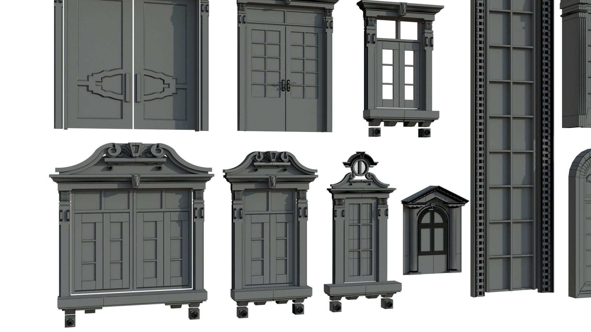 Doors and Windows Set - 3D Model by ferhatkose19