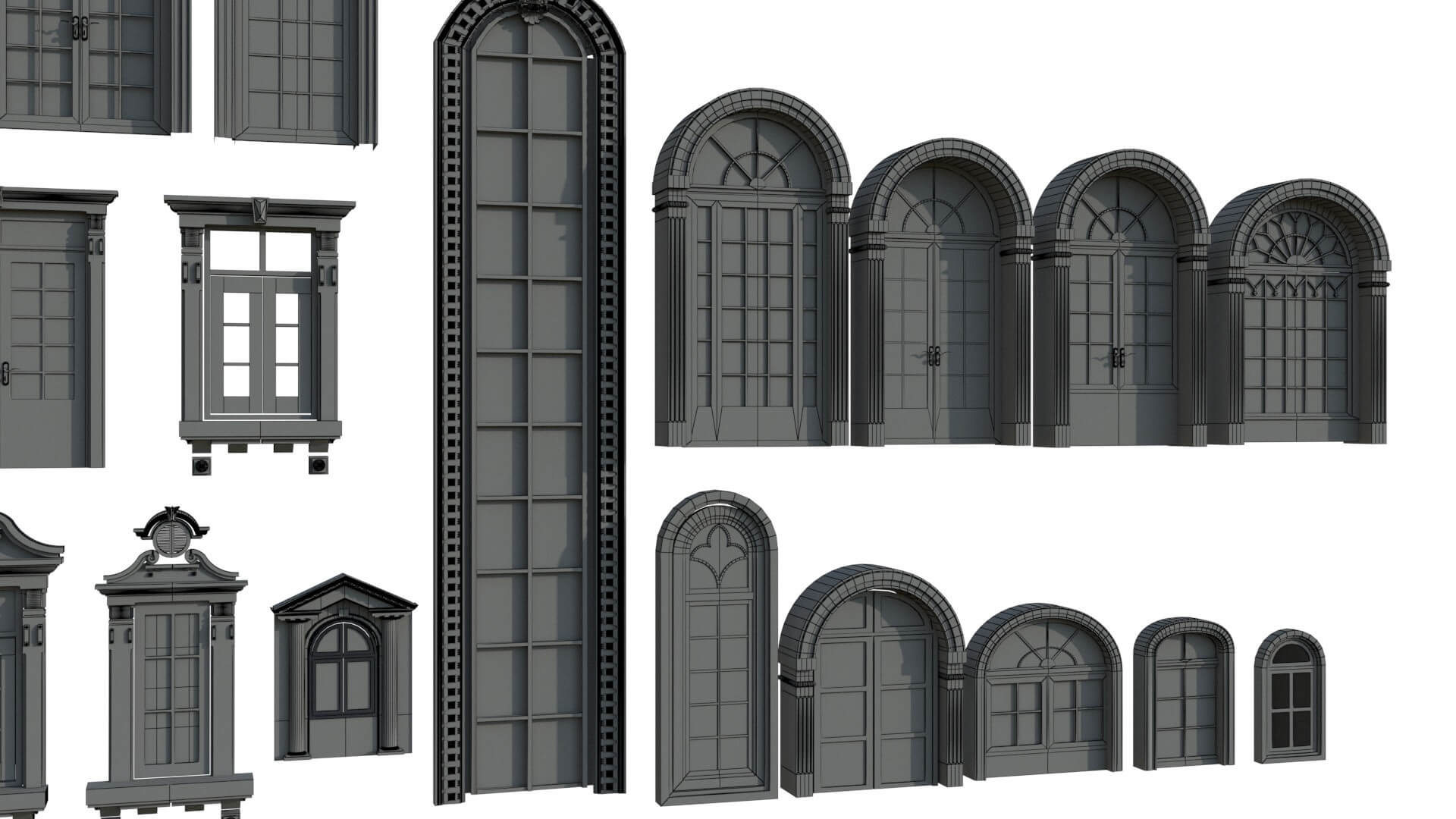 Doors and Windows Set - 3D Model by ferhatkose19