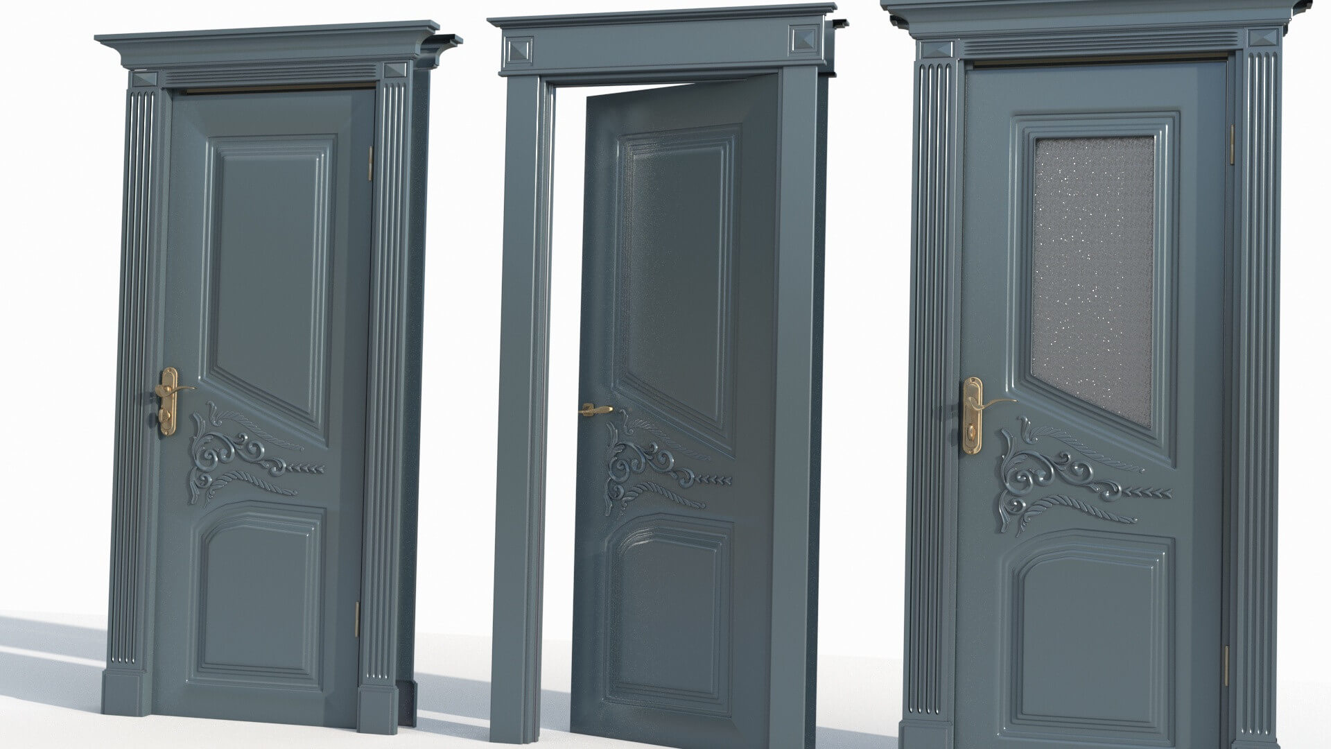 Doors Interior 01 - 3D Model by ferhatkose19
