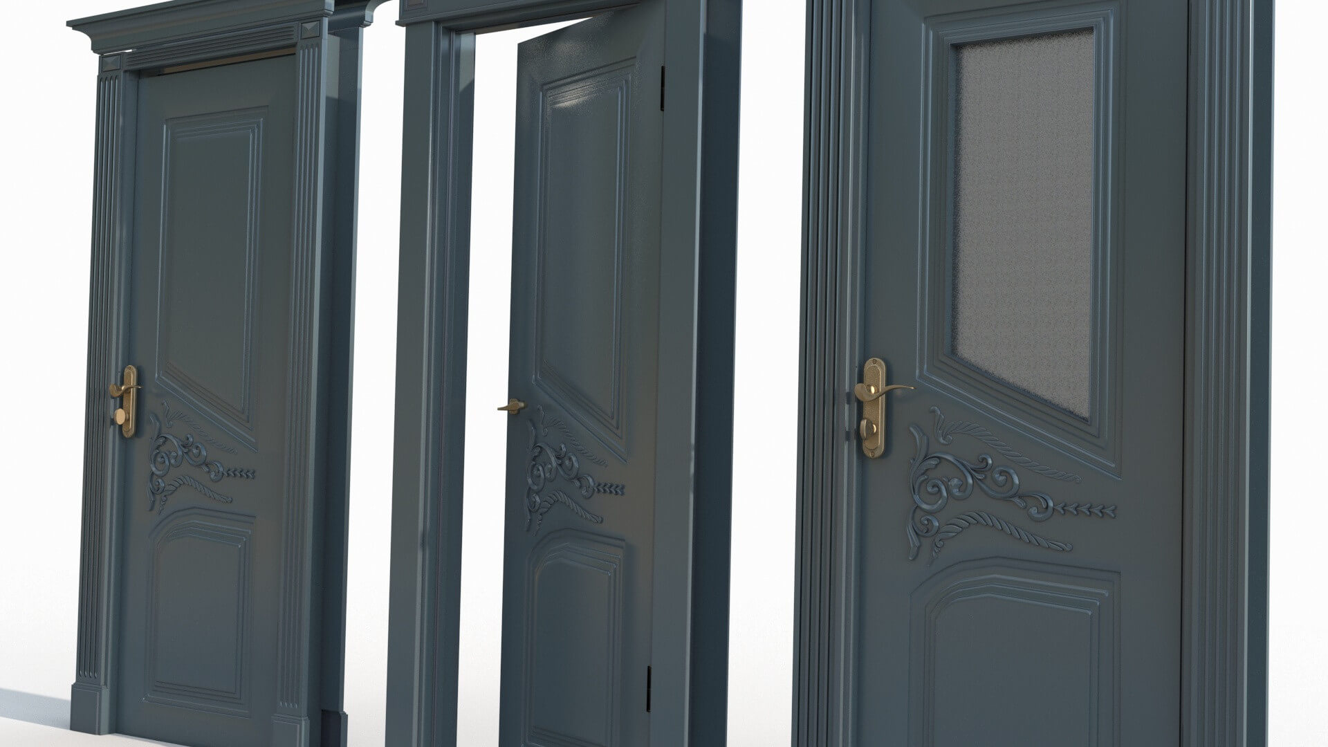Doors Interior 01 - 3D Model by ferhatkose19