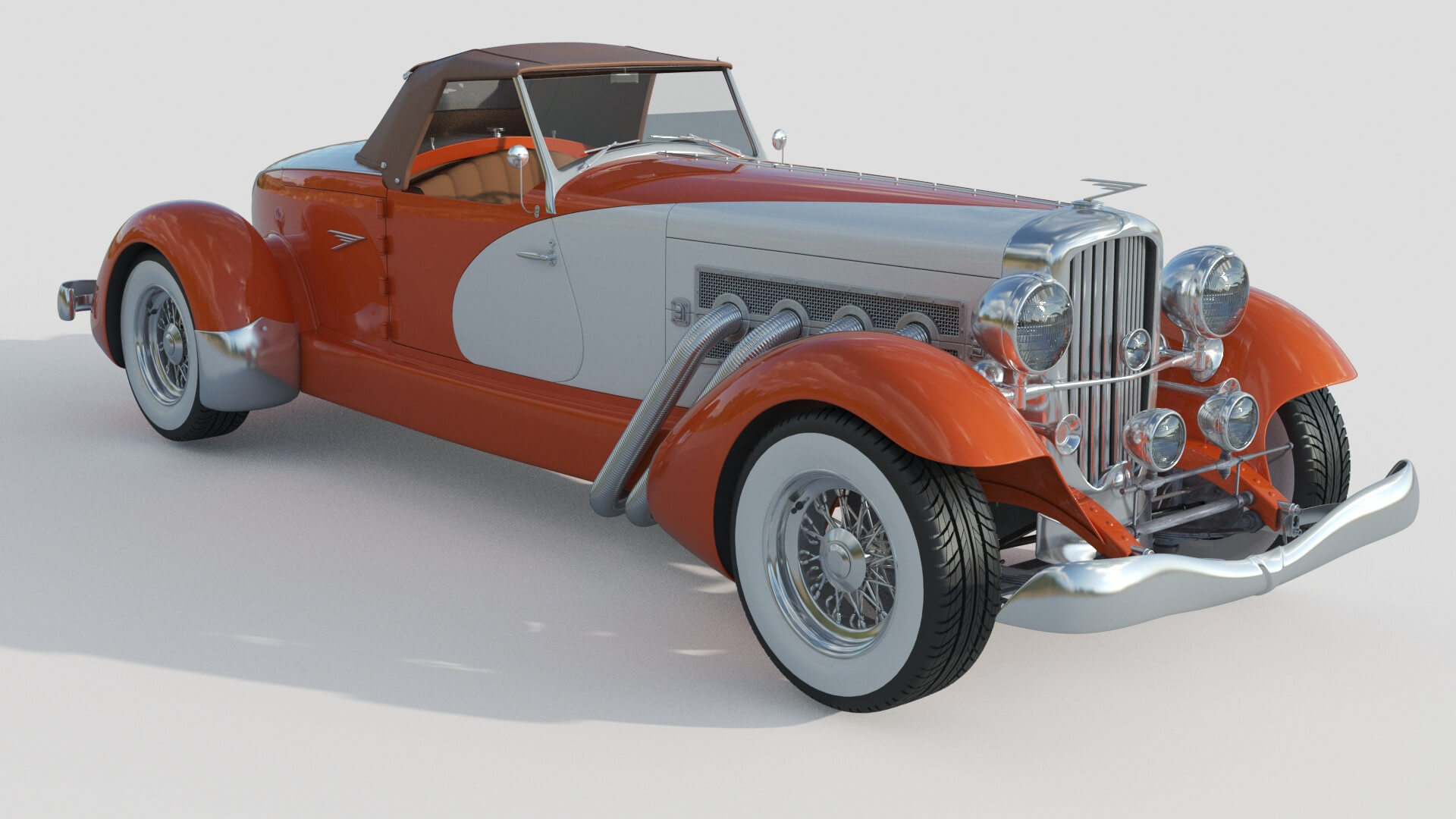 Duesenberg SJ Boattail Speedster - 3D Model by ferhatkose19