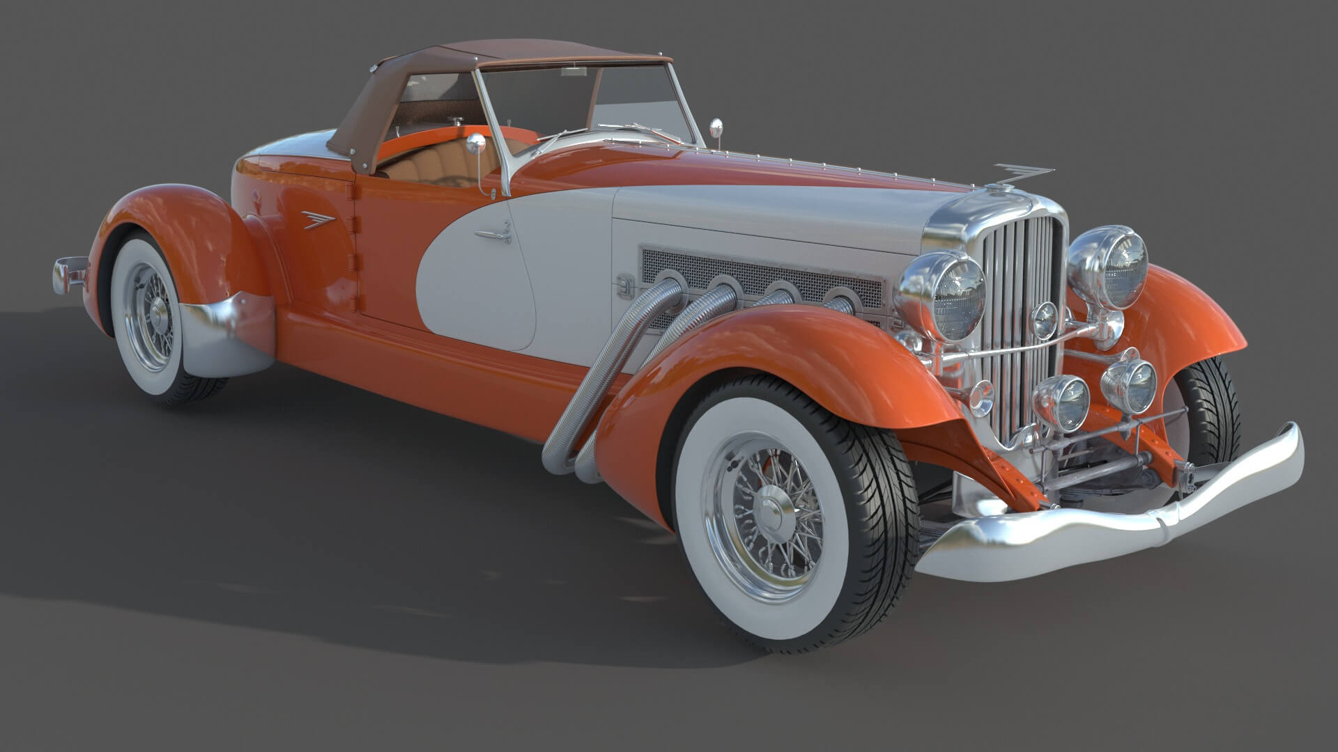 Duesenberg SJ Boattail Speedster - 3D Model by ferhatkose19