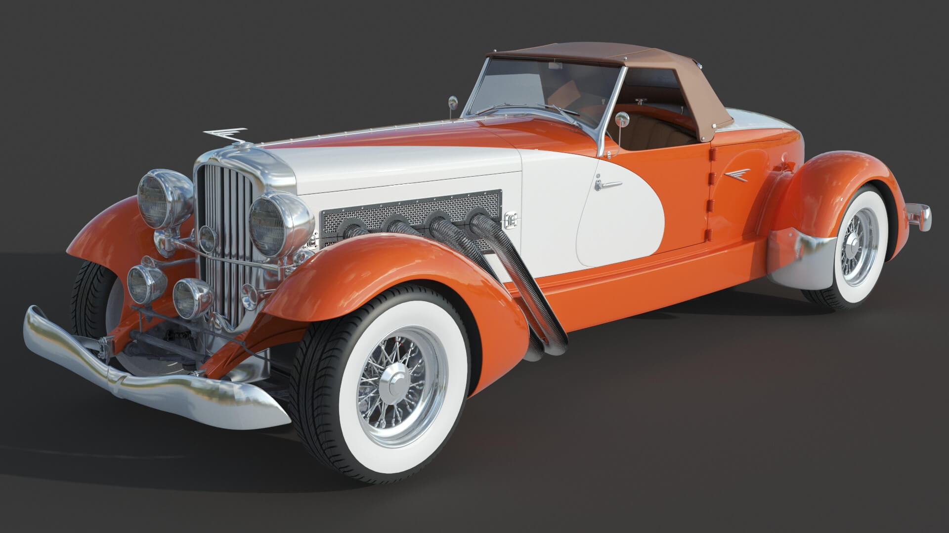 Duesenberg SJ Boattail Speedster - 3D Model by ferhatkose19