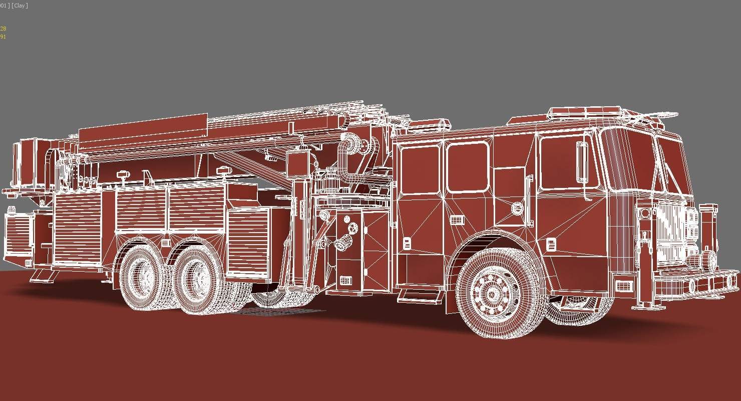 Fire Rescue Truck - 3D Model by ferhatkose19