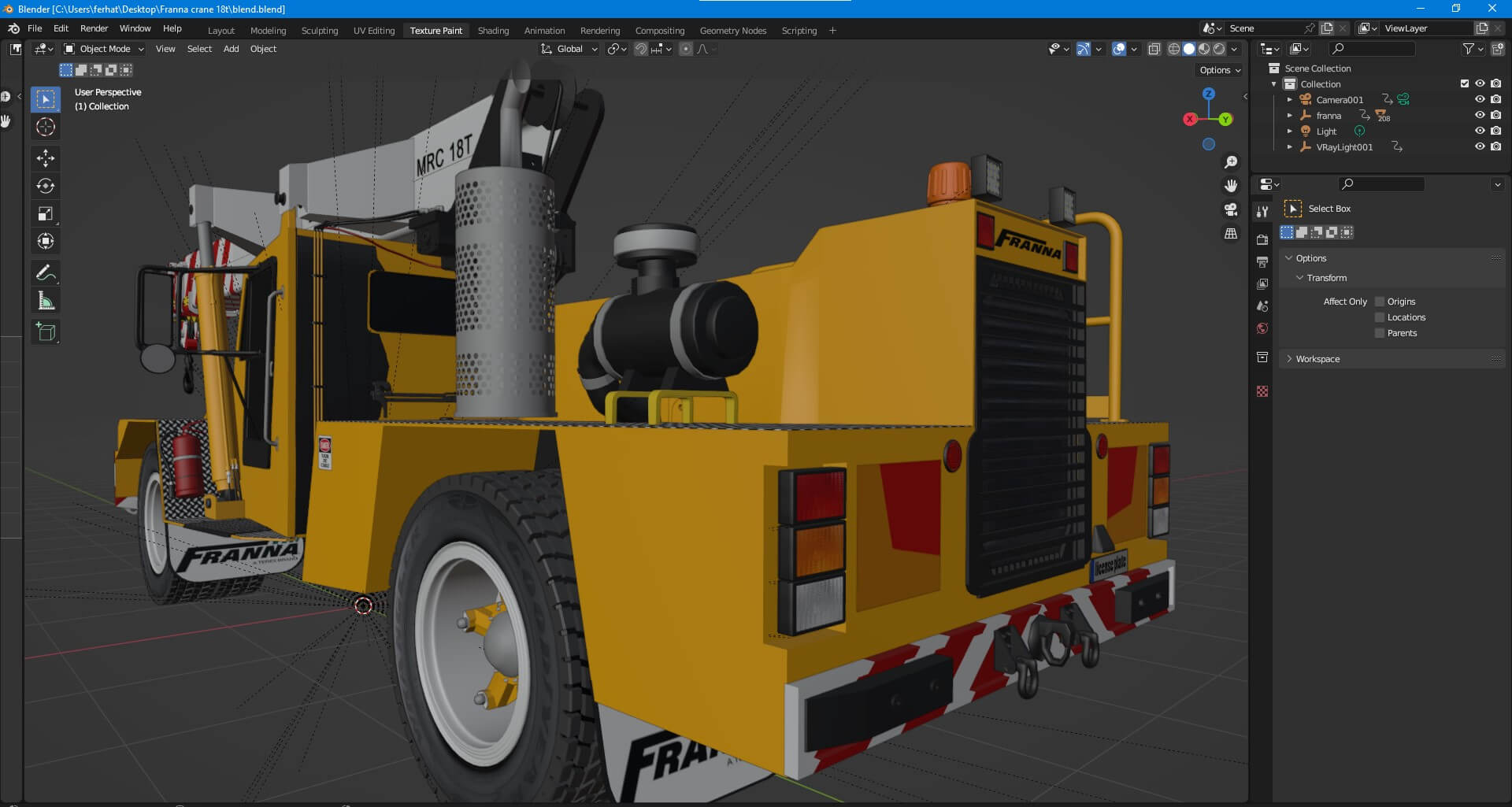 Franna 18T Crane - 3D Model by ferhatkose19