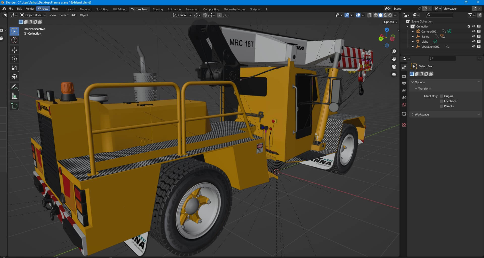 Franna 18T Crane - 3D Model by ferhatkose19