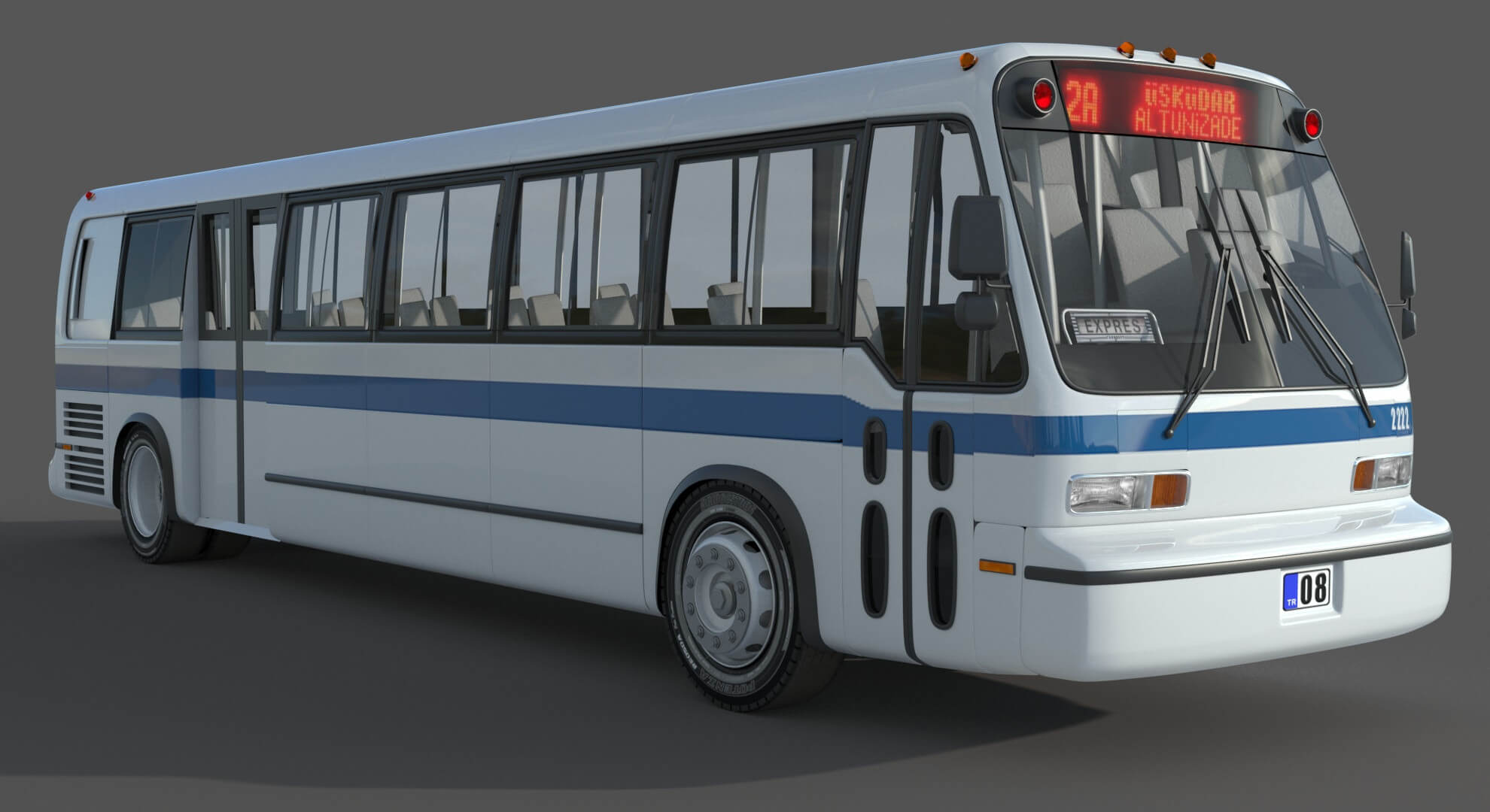 GMC RTS 1981 Bus - 3D Model by ferhatkose19