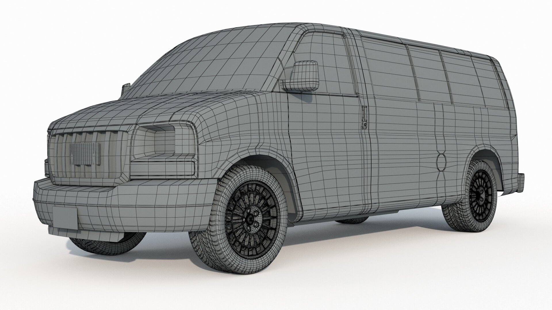 GMC Savana 3500 Passenger Van - 3D Model by ferhatkose19