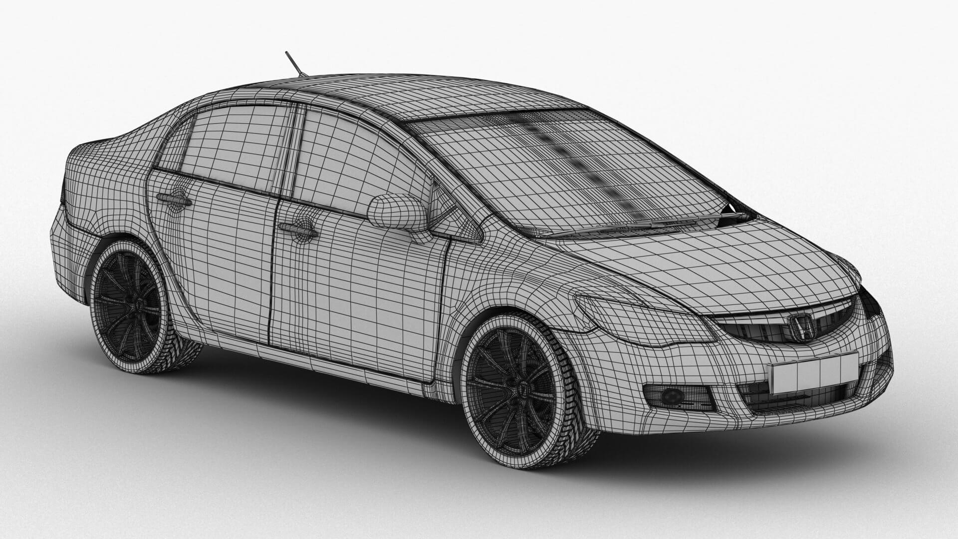 Honda Civic - 3D Model by ferhatkose19