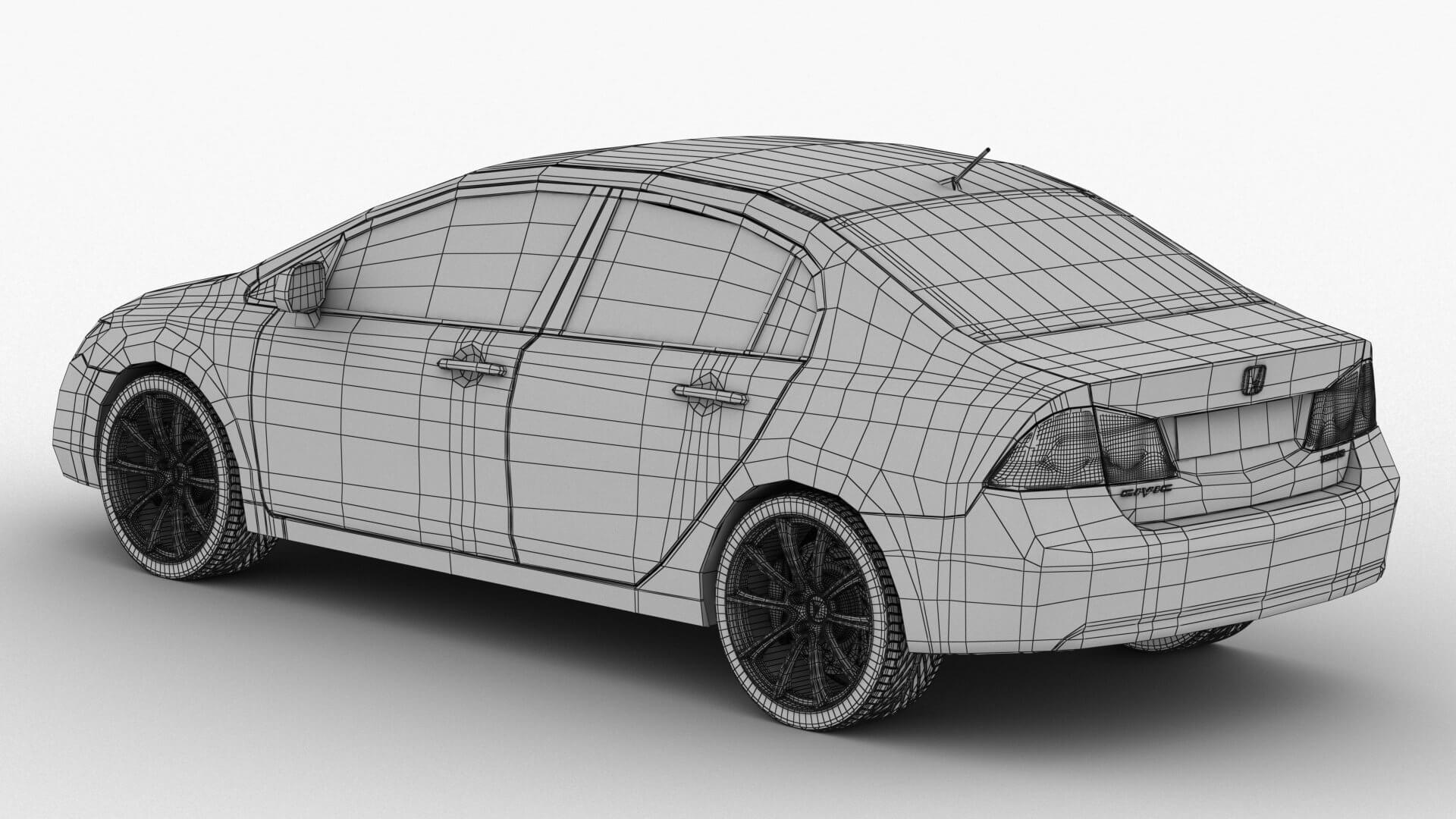 Honda Civic - 3D Model by ferhatkose19