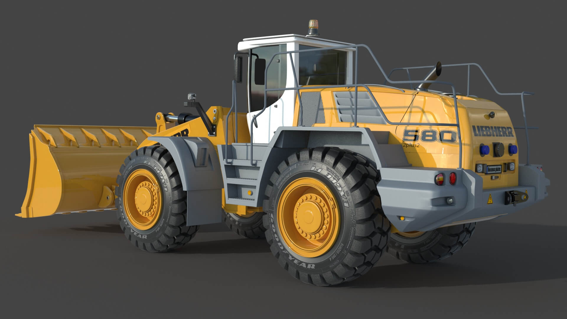 Liebherr L 580 Wheel Loader - 3D Model by ferhatkose19