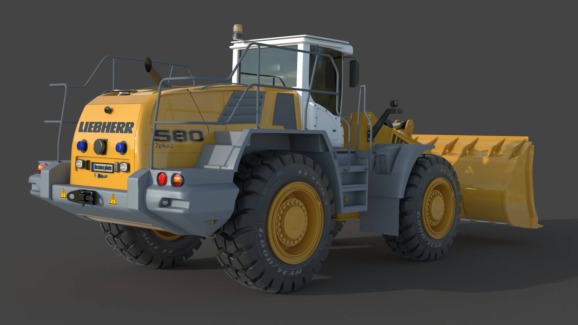 Liebherr L 580 Wheel Loader - 3D Model by ferhatkose19