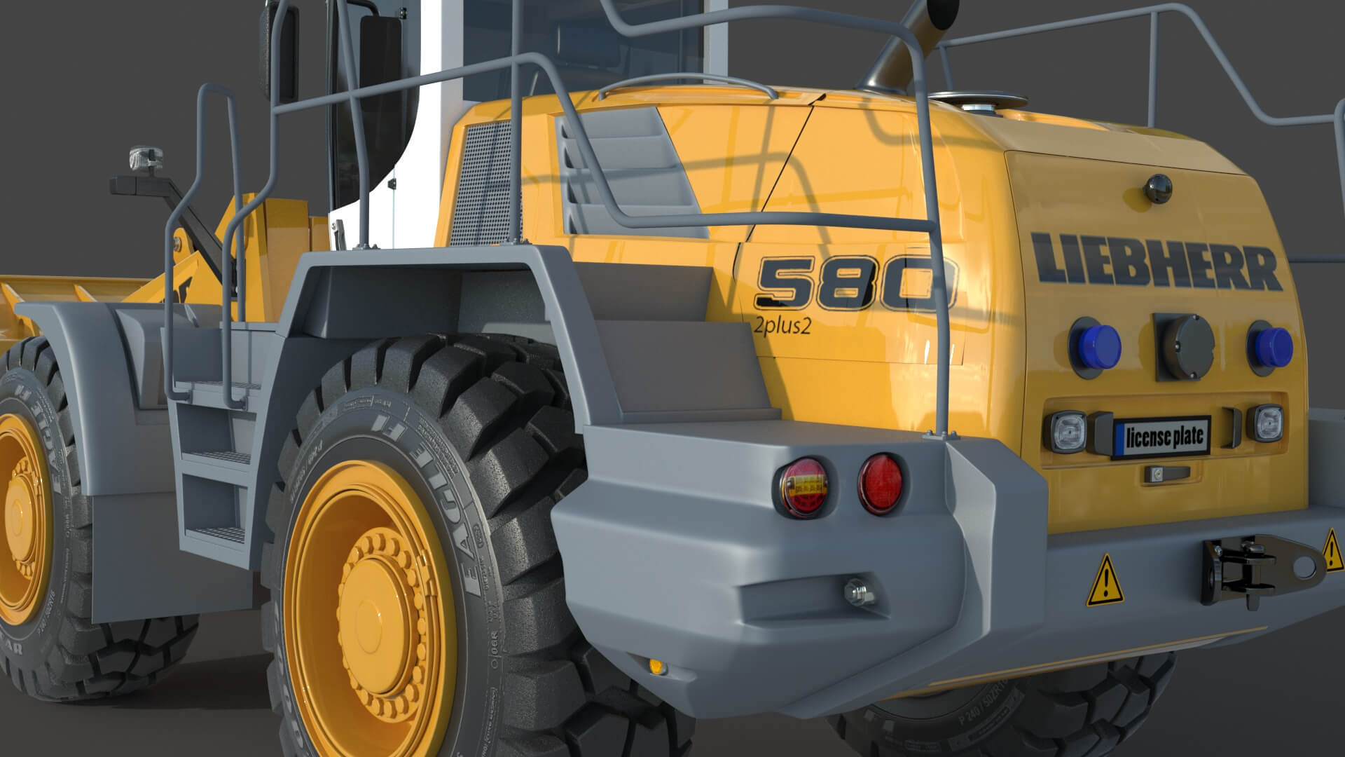 Liebherr L 580 Wheel Loader - 3D Model by ferhatkose19