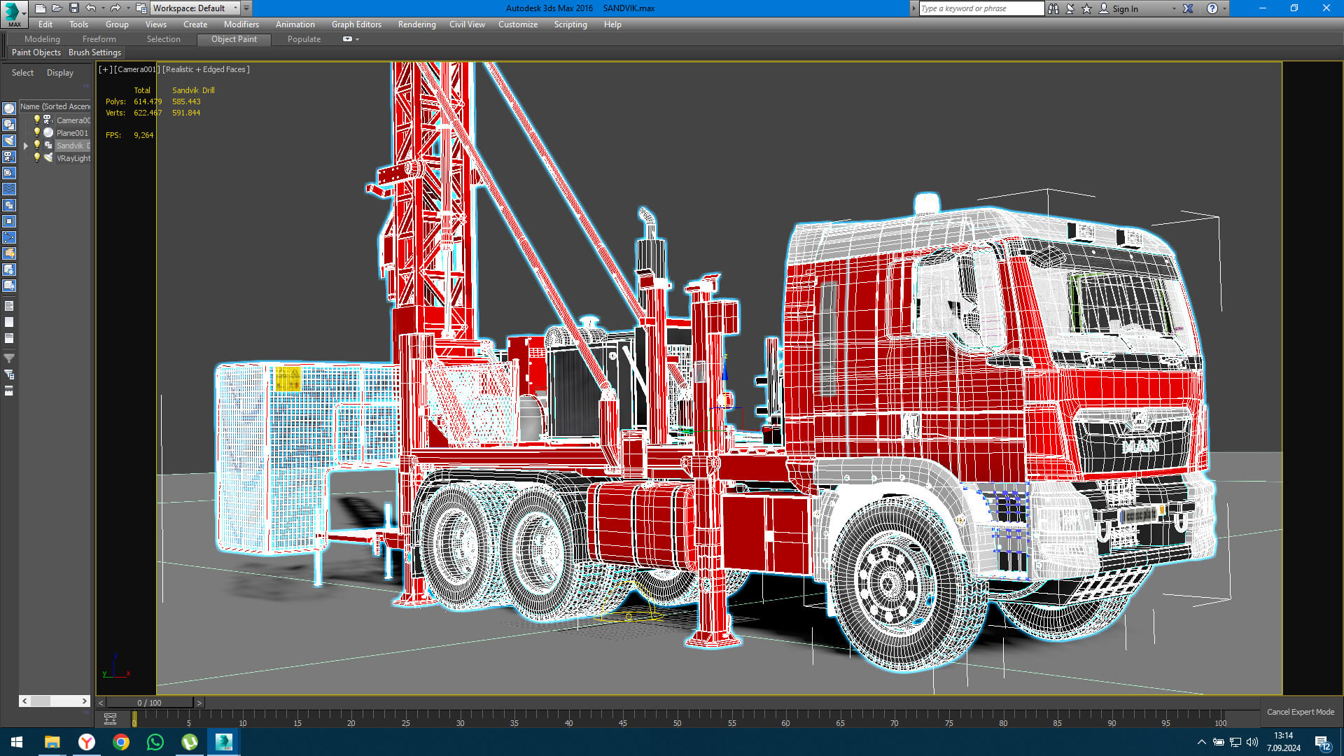 Man Sandvik Drill 2017 - 3D Model by ferhatkose19